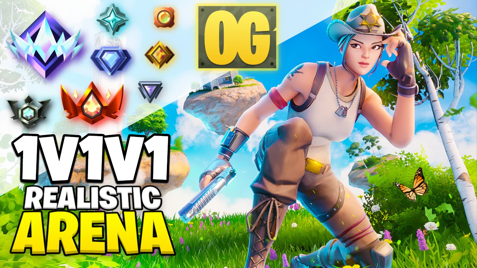 1V1V1 OG REALISTIC ARENA (FFA PVP OG) 2620-8257-9274 من ابتكار zentifyy - Fortnite