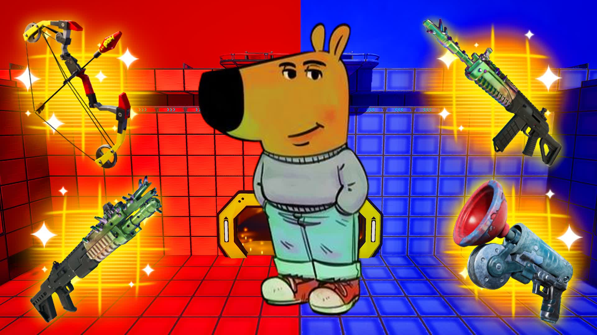 CHILL GUY RED VS BLUE 🔴🔵 7378-2495-6628 by rockygift3 - Fortnite Creative Map Code - Fortnite.GG