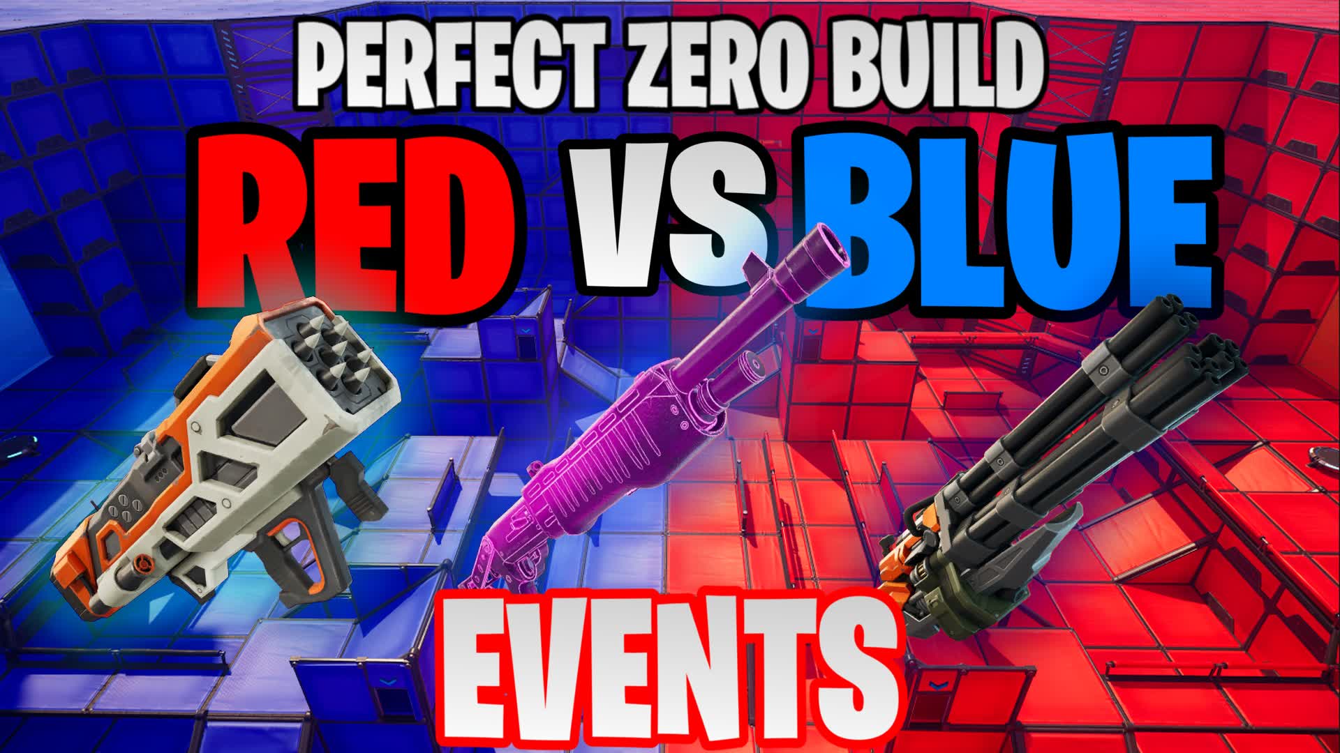 Perfect Red VS Blue 0147-5338-8262 by ronstark44 - Fortnite Creative Map Code - Fortnite.GG