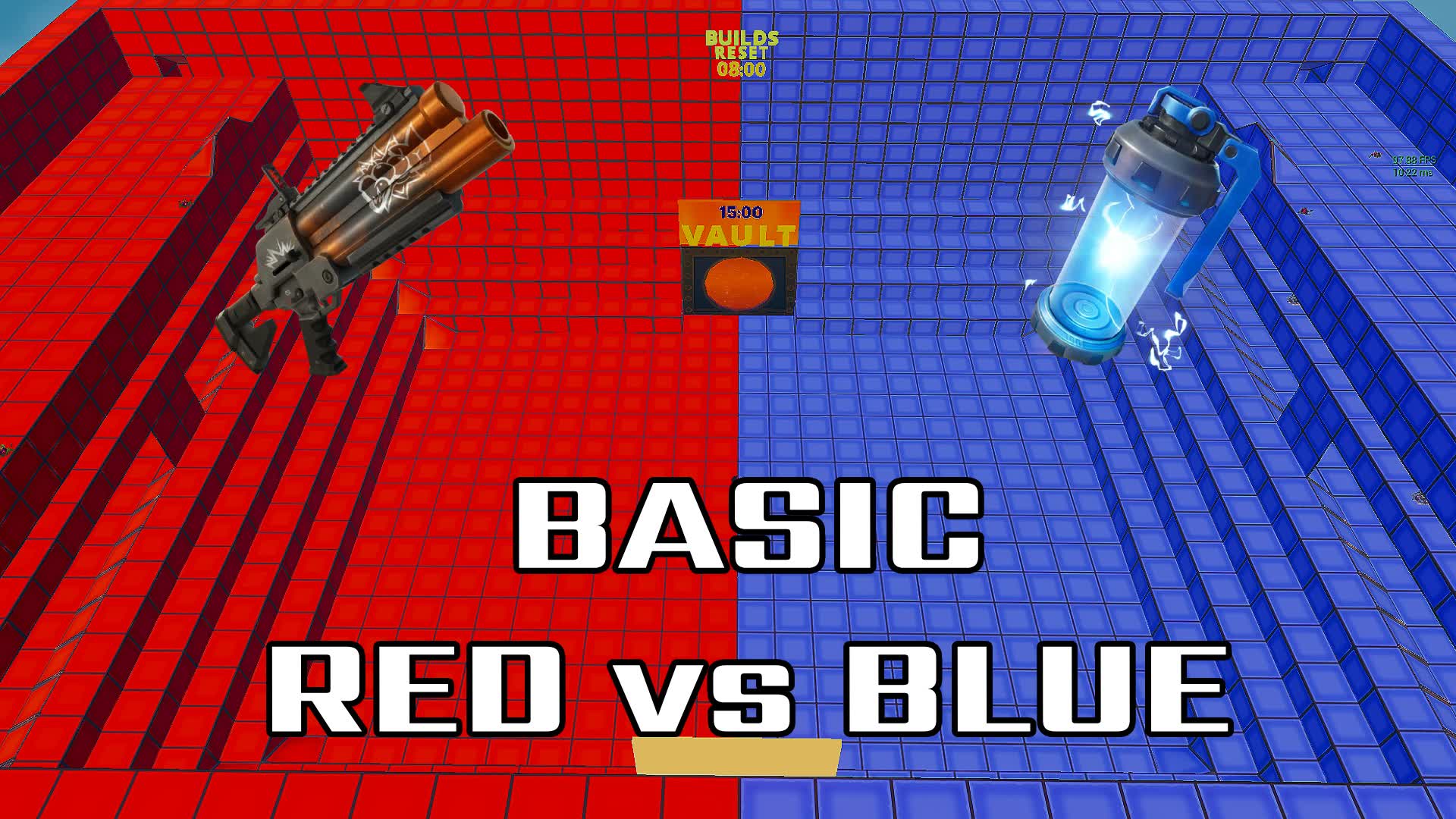 BASIC RED vs BLUE 7384-5673-0958 by bennyhab - Fortnite Creative Map ...