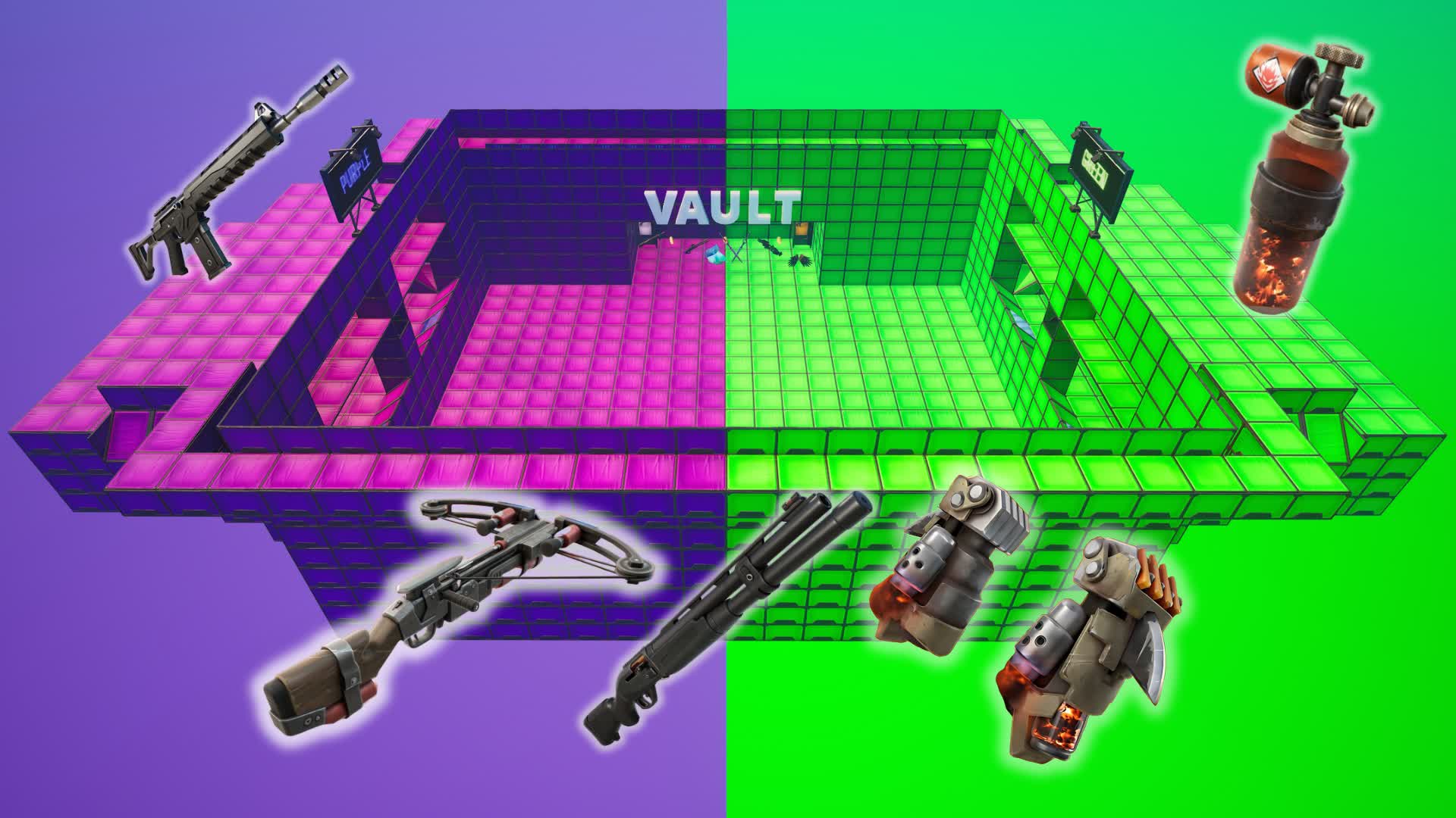 💯CRAZZY 🥶GREEN VS PURPLE 2613-2269-1735 by genshadow - Fortnite ...