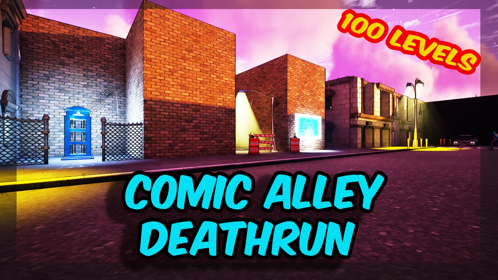 Comic Alley DeathRun 7961-0397-1747 by cortzar - Fortnite Creative Map ...