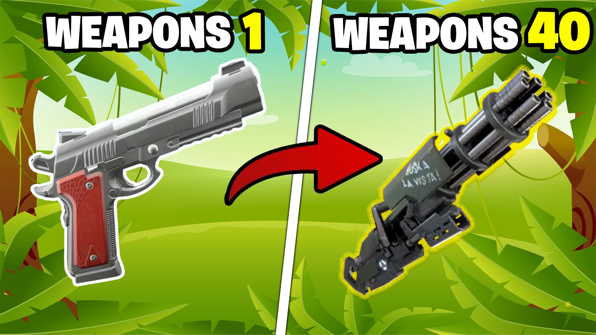 🌴JUNGLE ONE SHOT | GUN GAME 🔫 1776-4884-3233 by killuaaa - Fortnite ...