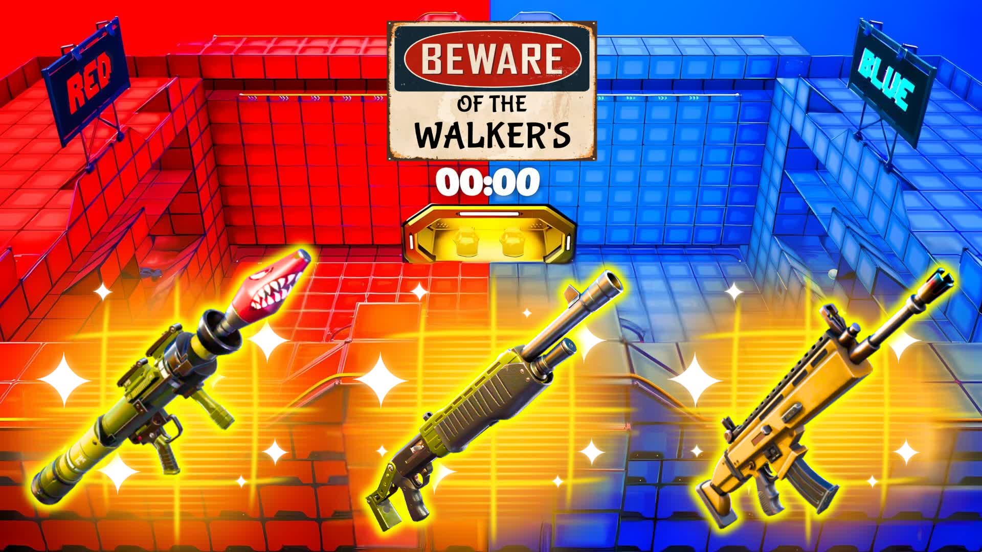 SUPER ZOMBIE RED VS BLUE 🔴🔵 5970-2708-3491 by godmap - Fortnite ...