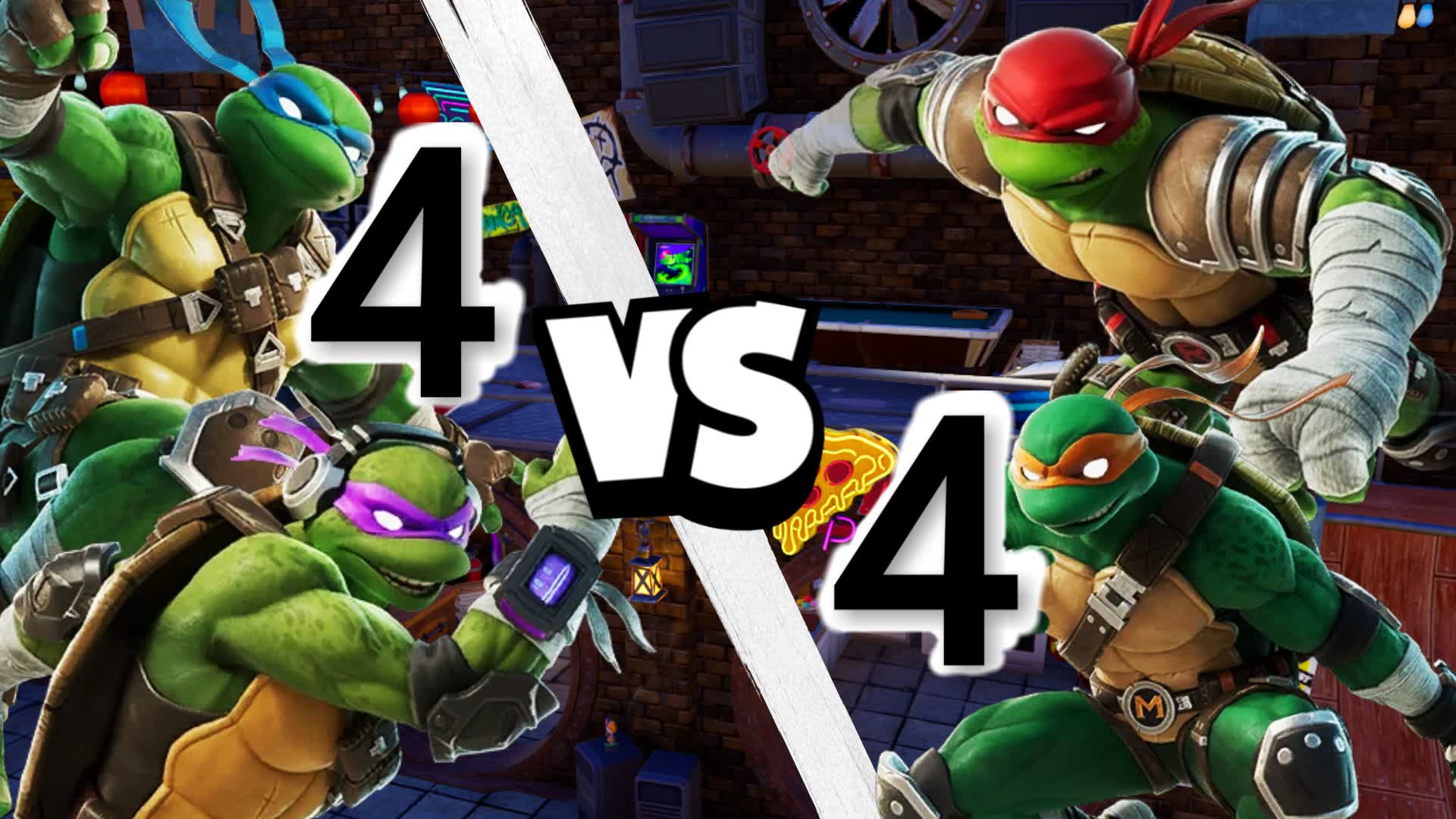 TMNT BATTLE AREA 4VS4 🐢 1366-7996-5515 von y05 – Fortnite