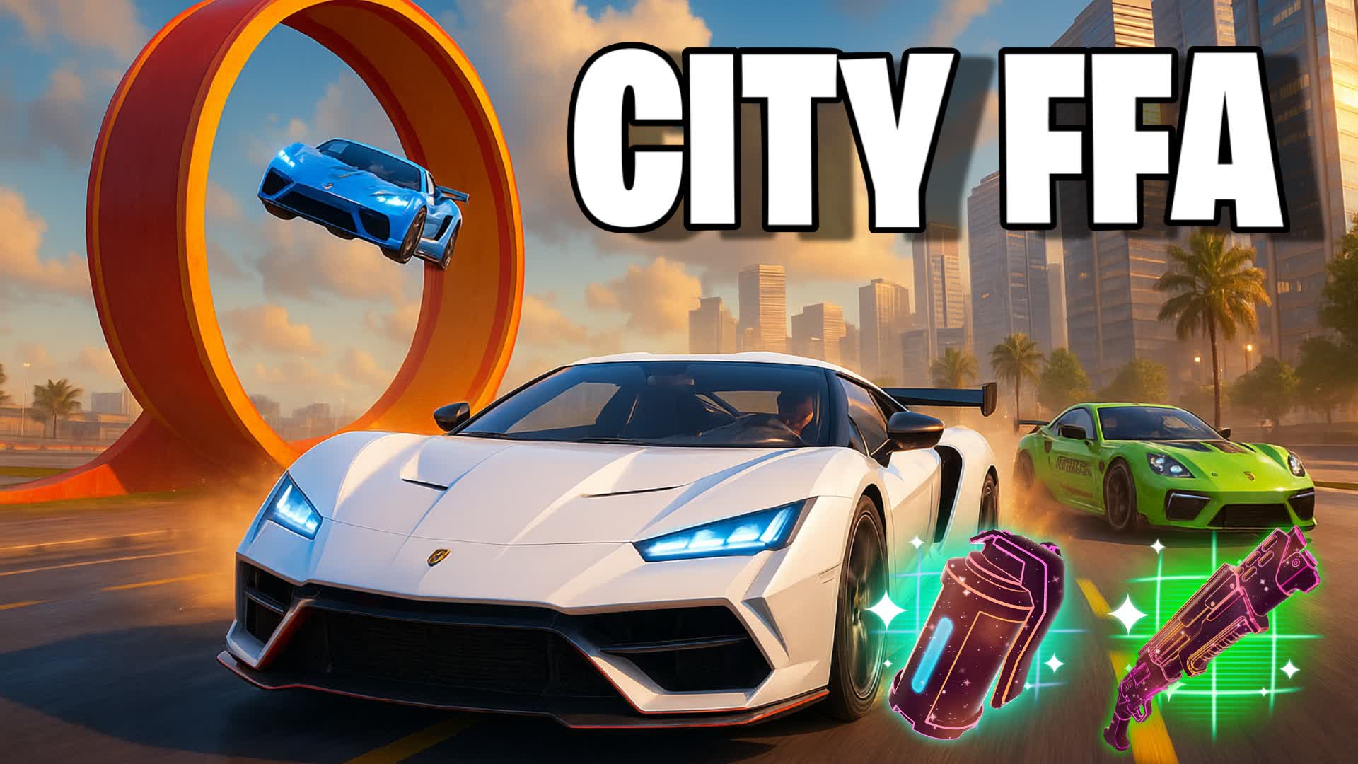 🚗SUPER CITY DRIVE FFA🌄 8365-2121-3350 by braxi - Fortnite Creative Map ...