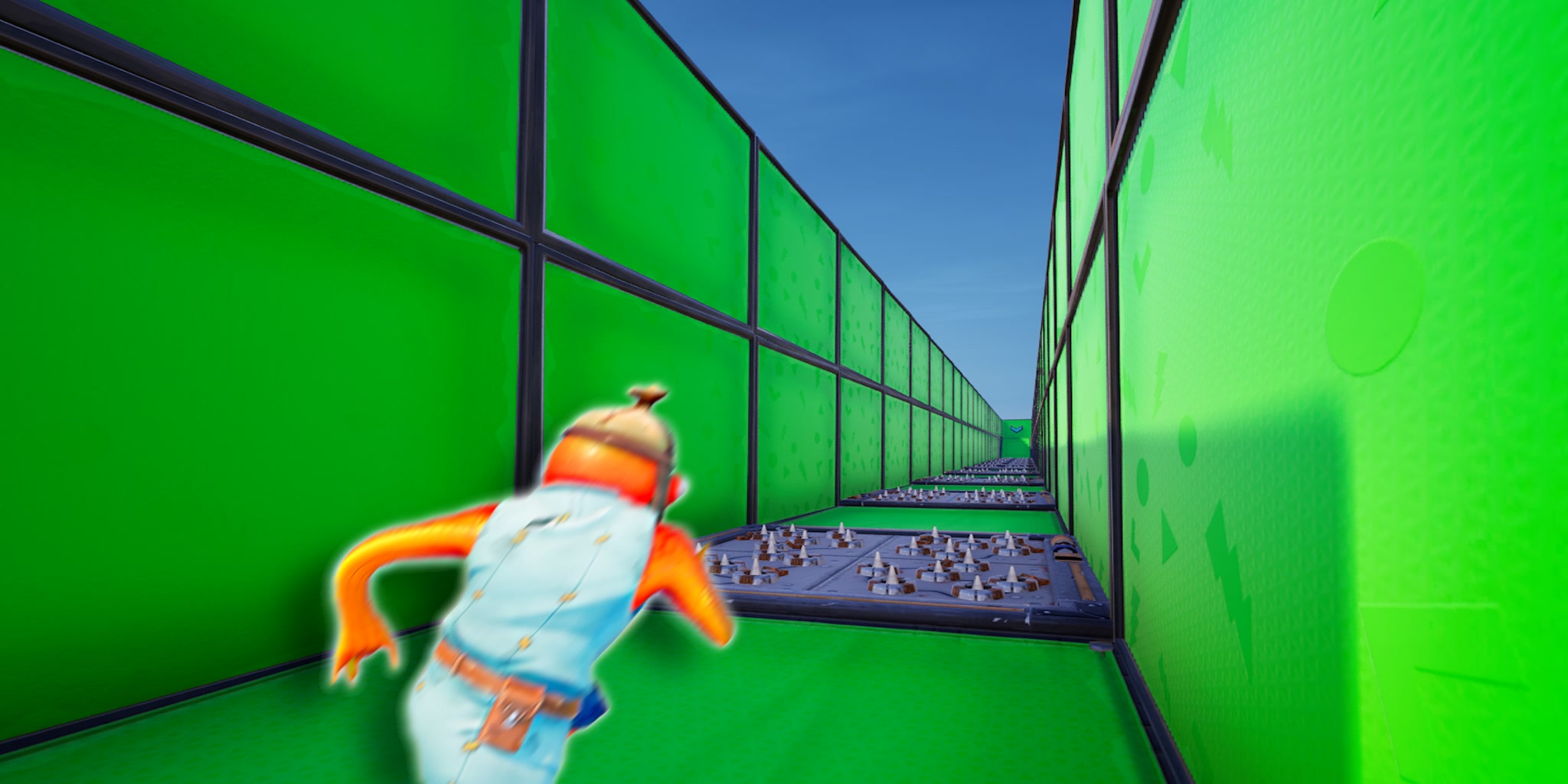 Easy Parkour 2.5D Green Side Scroller 0971-2365-3157 by spacesuit - Fortnite Creative Map Code ...