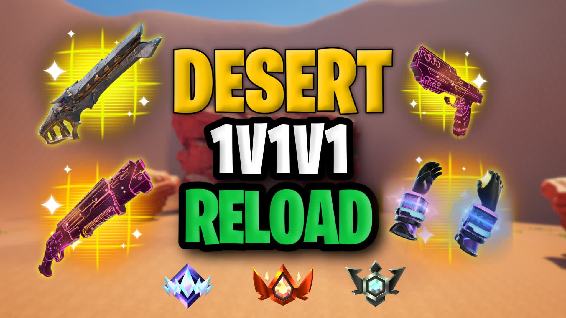 1V1V1 RELOAD REALISTIC FFA 3536-0475-3215 by tokhii - Fortnite Creative Map Code - Fortnite.GG