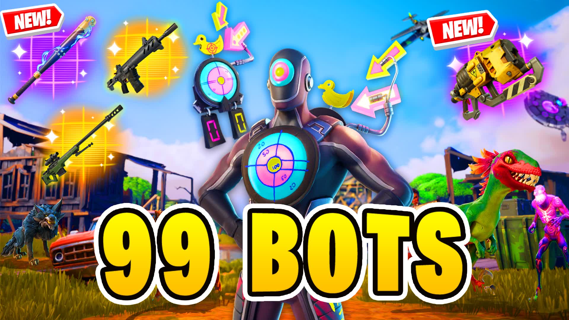 99 BOTS FFA BATTLE ALL CARS 4361-6528-1407 by charcoallion - Fortnite ...