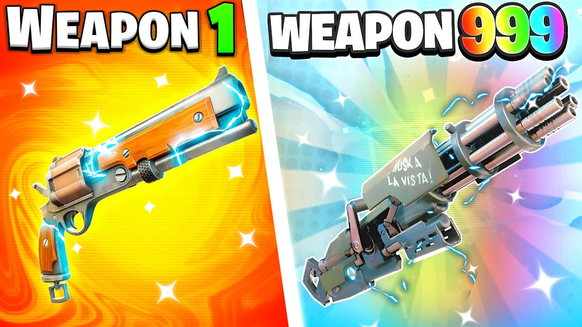 🌟CRAZY MEME GUN GAME🔫 ONE SHOT🎯 8585-8971-7989 by louisfnr - Fortnite Creative Map Code ...