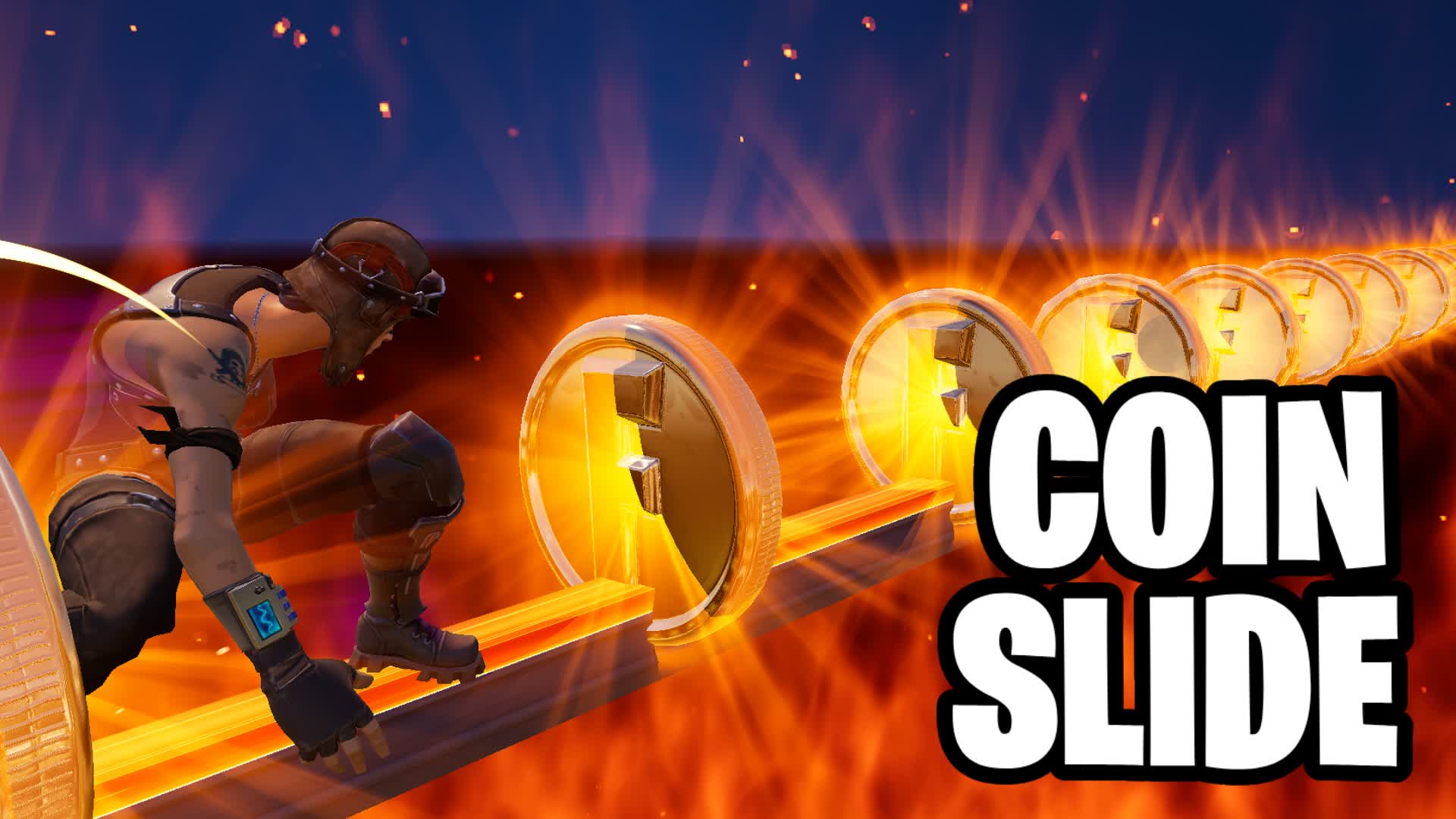 INFINITE COIN SLIDE 8256-3950-9460 by toti - Fortnite Creative Map Code ...