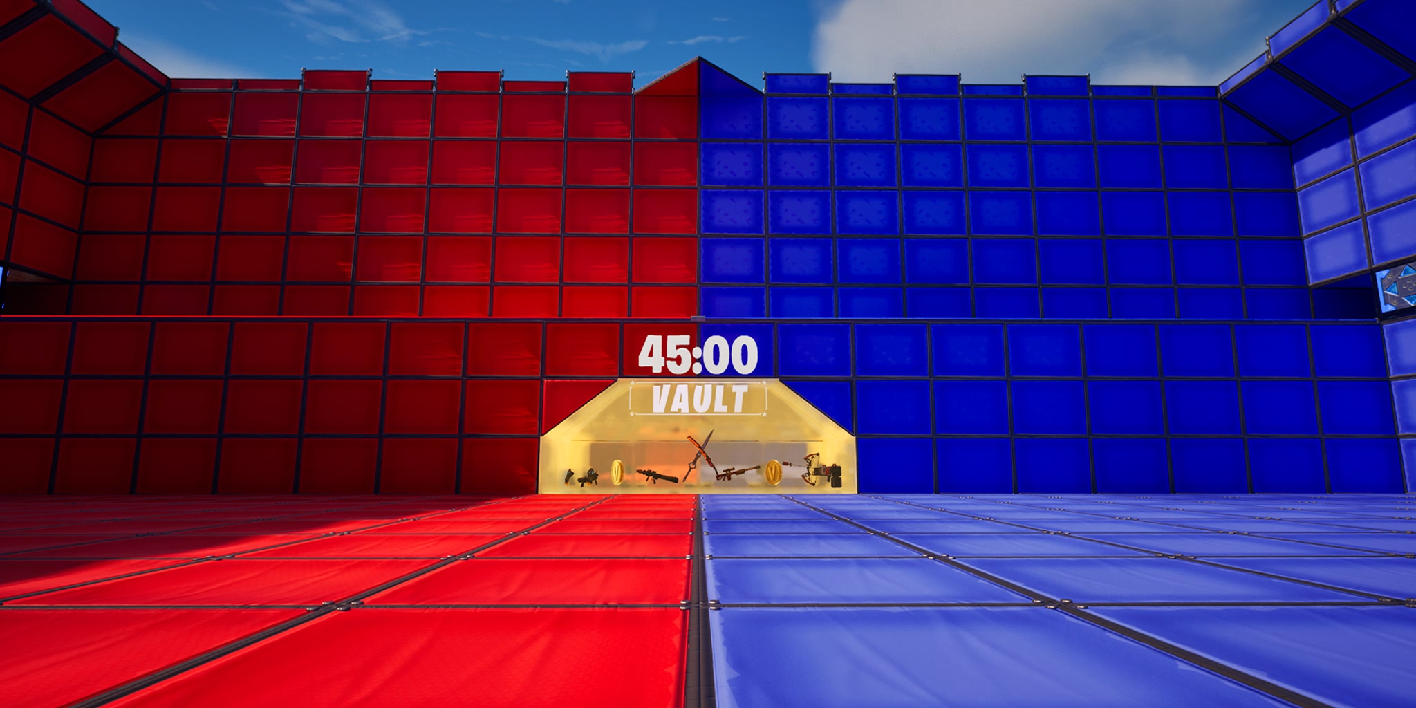 Mythics Red Vs Blue 🔴🔵 2515 1586 9705 By Unrealcreative Fortnite Creative Map Code Fortnitegg
