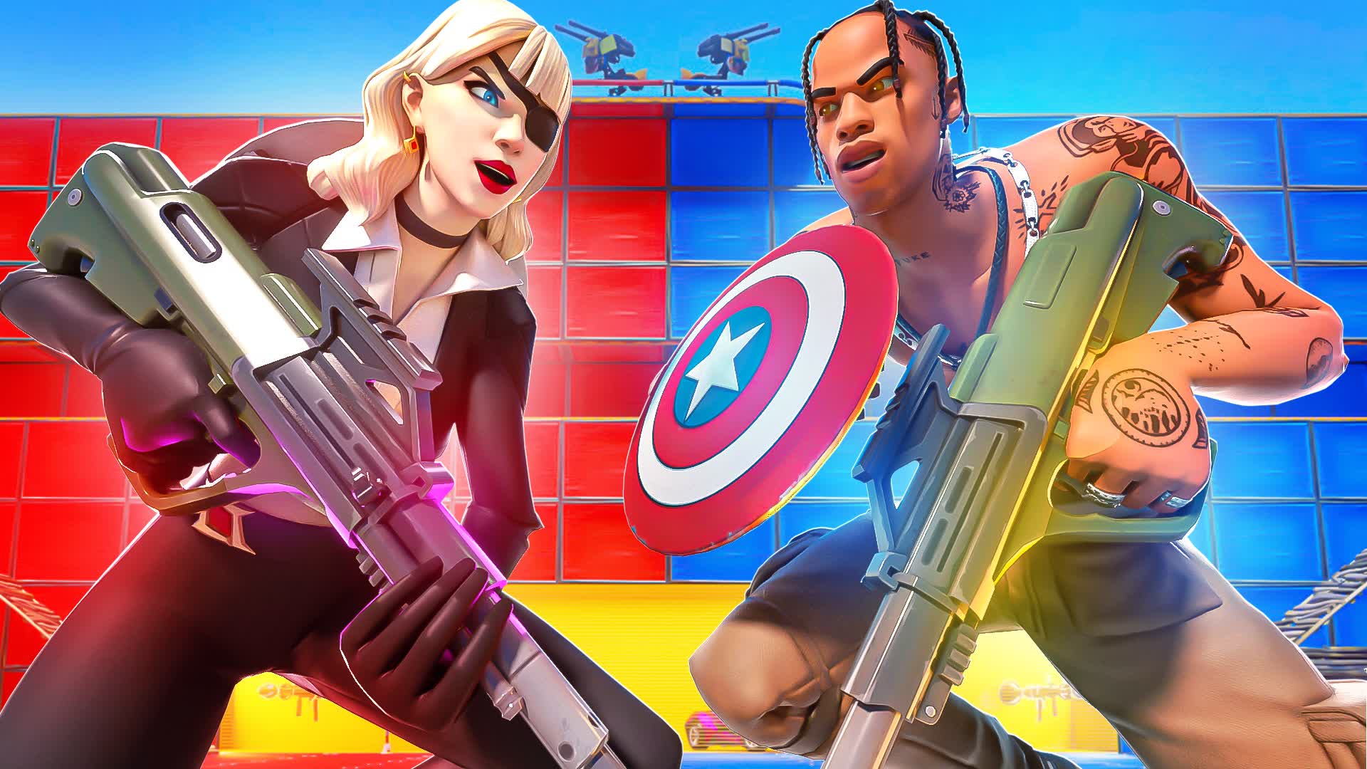 HERO RED VS BLUE 🔴🔵 9598-9458-9349 by yalko - Fortnite Creative Map ...