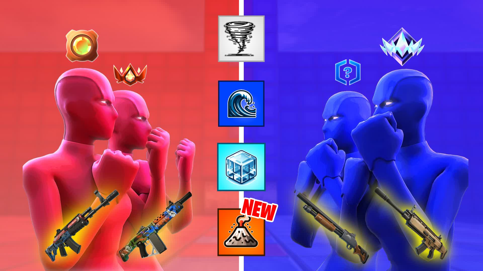 CHAPTER 5 RED VS BLUE EVENTS 🔴🔵 4861-1063-8670 by fishky - Fortnite ...