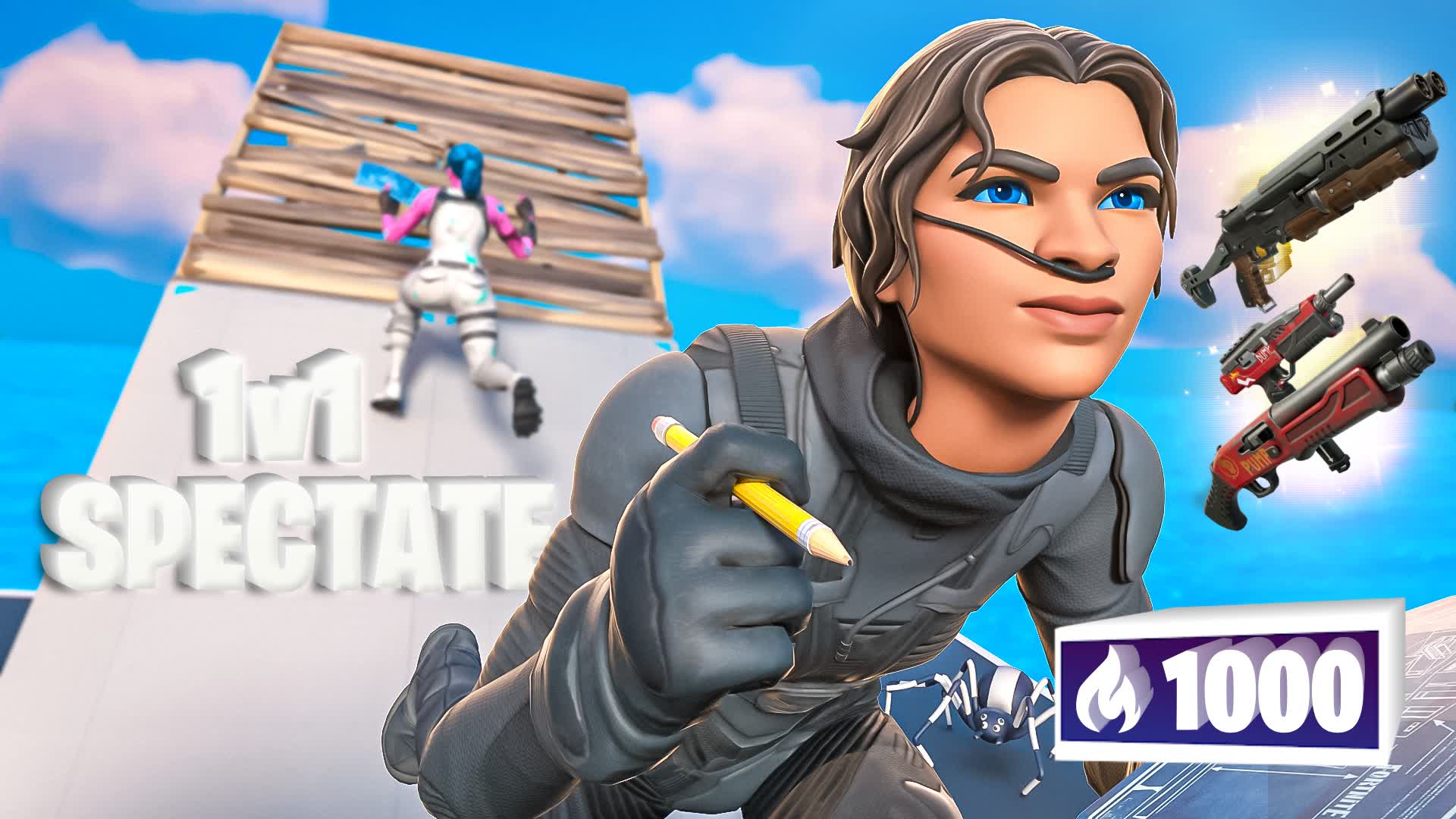 1V1 BUILD FIGHT [SPECTATE] 0762-2154-8262 by denio - Fortnite Creative Map Code - Fortnite.GG