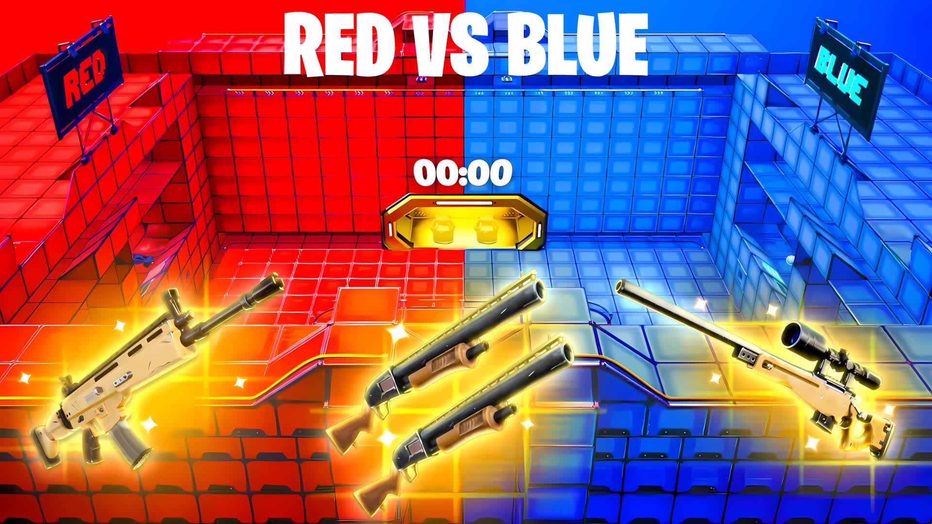 CRAZY RED VS BLUE 🔴🔵 4738-3117-1990 by 1v1v1-goated-ffa - Fortnite Creative Map Code - Fortnite.GG
