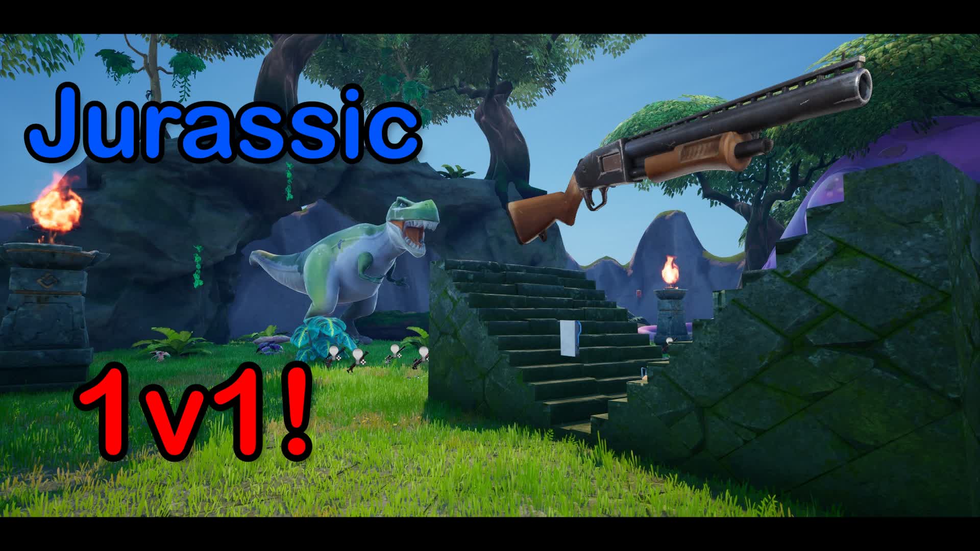 Jurassic 1v1🦖🦕 4791-5515-6052 by volpone - Fortnite Creative Map Code ...