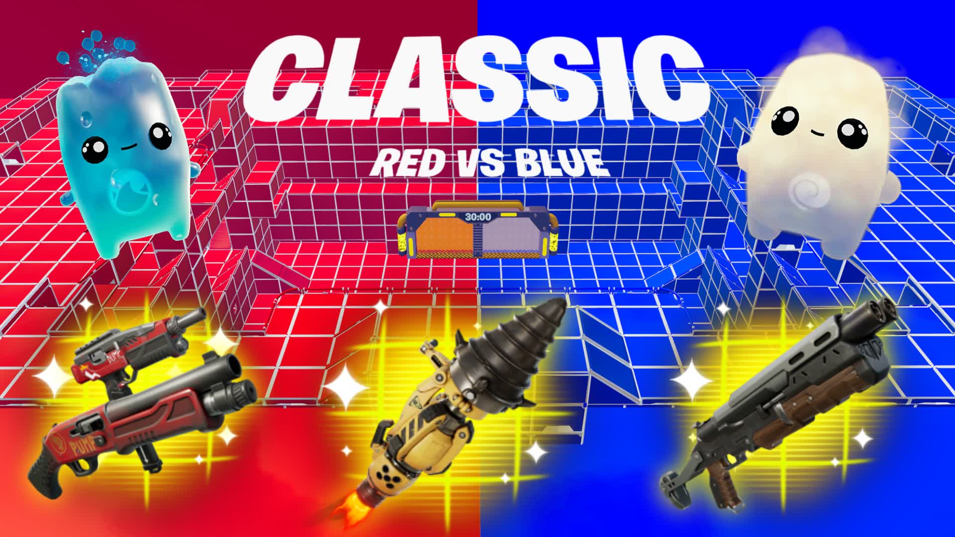 CLASSIC RED VS BLUE 🔴🔵 4101-5245-4410 by valkygodfn - Fortnite Creative ...
