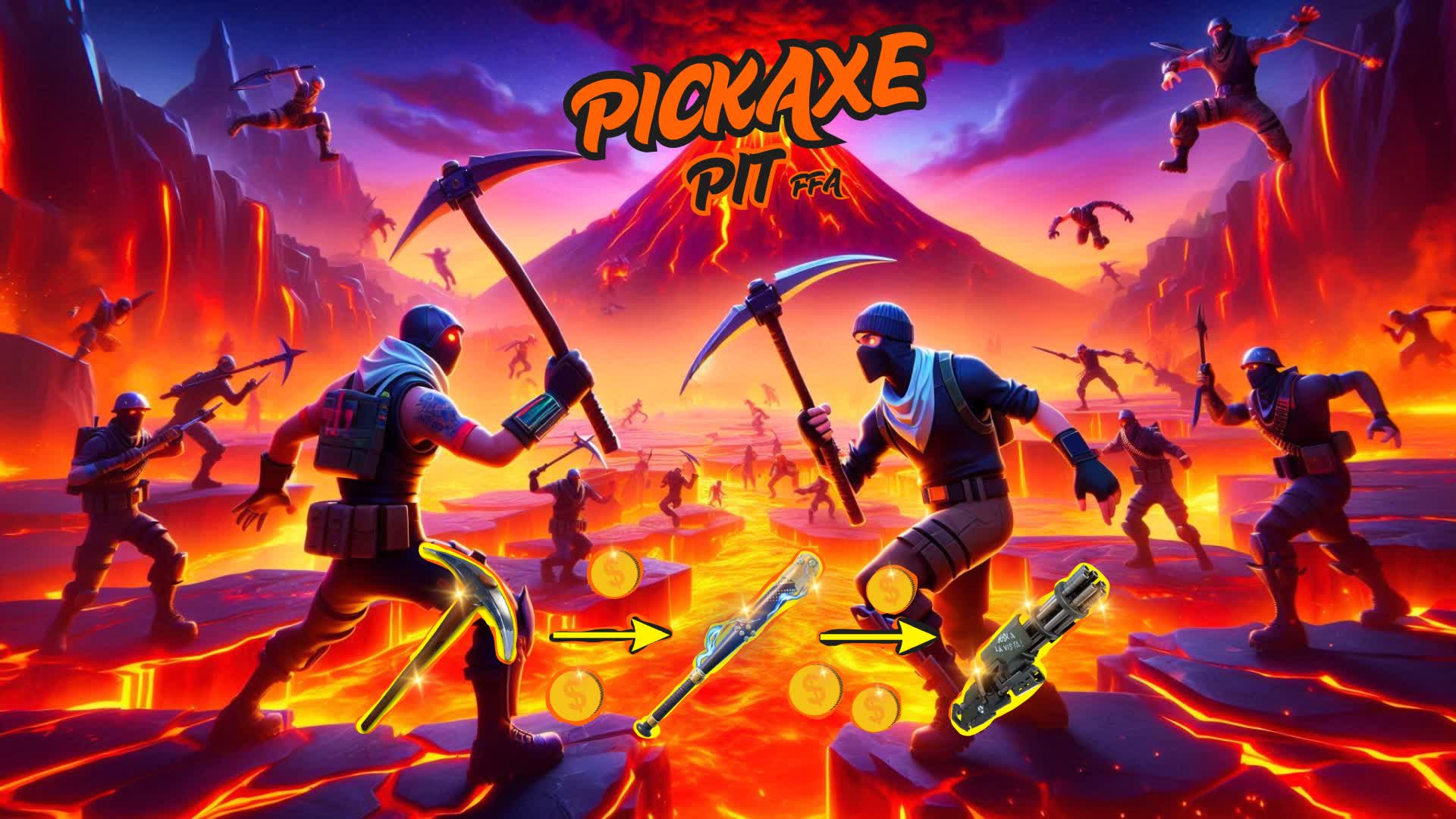 Pickaxe Pit 2555-5603-1617 by rollax - Fortnite Creative Map Code ...