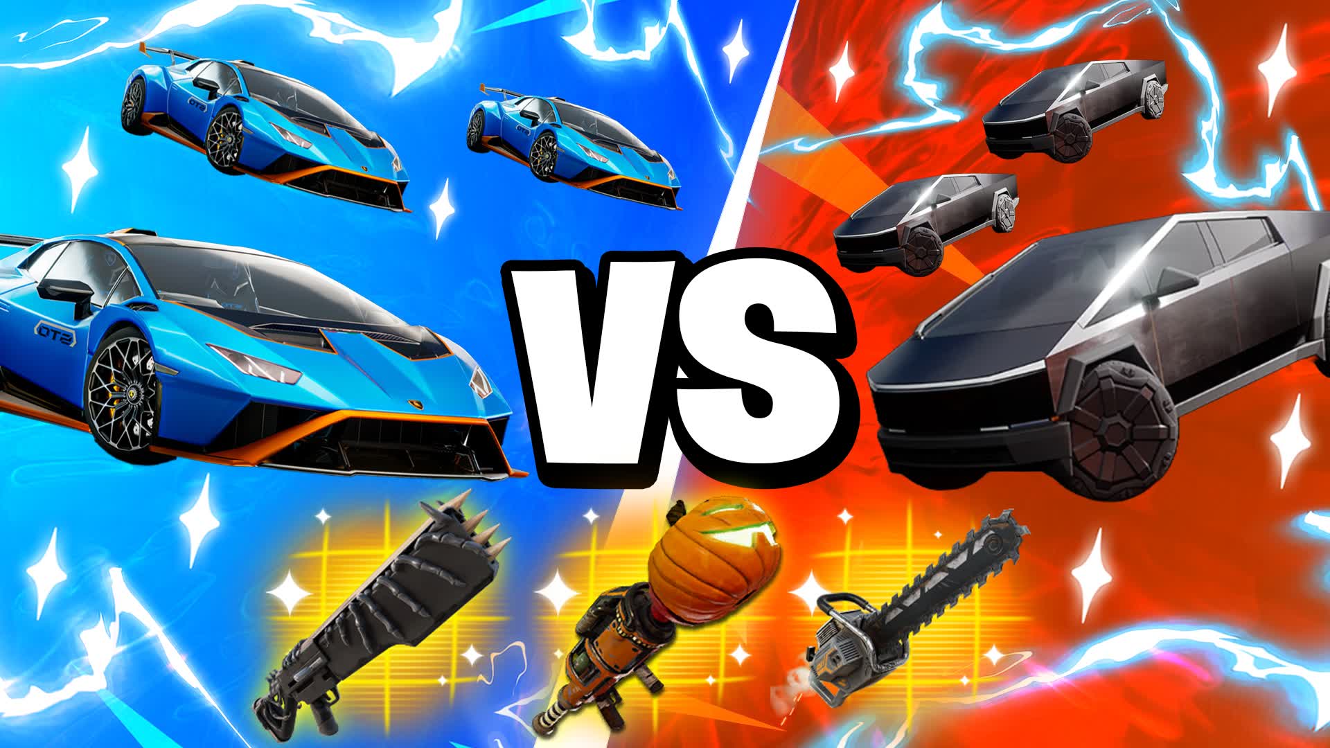 TESLA VS LAMBORGHINI 🔴🔵 9431-7389-3051 by octo-game-squid - Fortnite ...