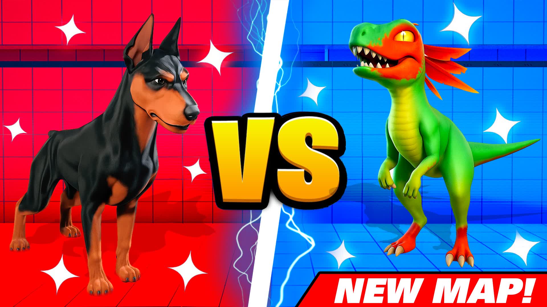 DOG VS DINOSAUR - RED VS BLUE 5🔴🔵 8364-2542-0915 by team_rvb - Fortnite ...