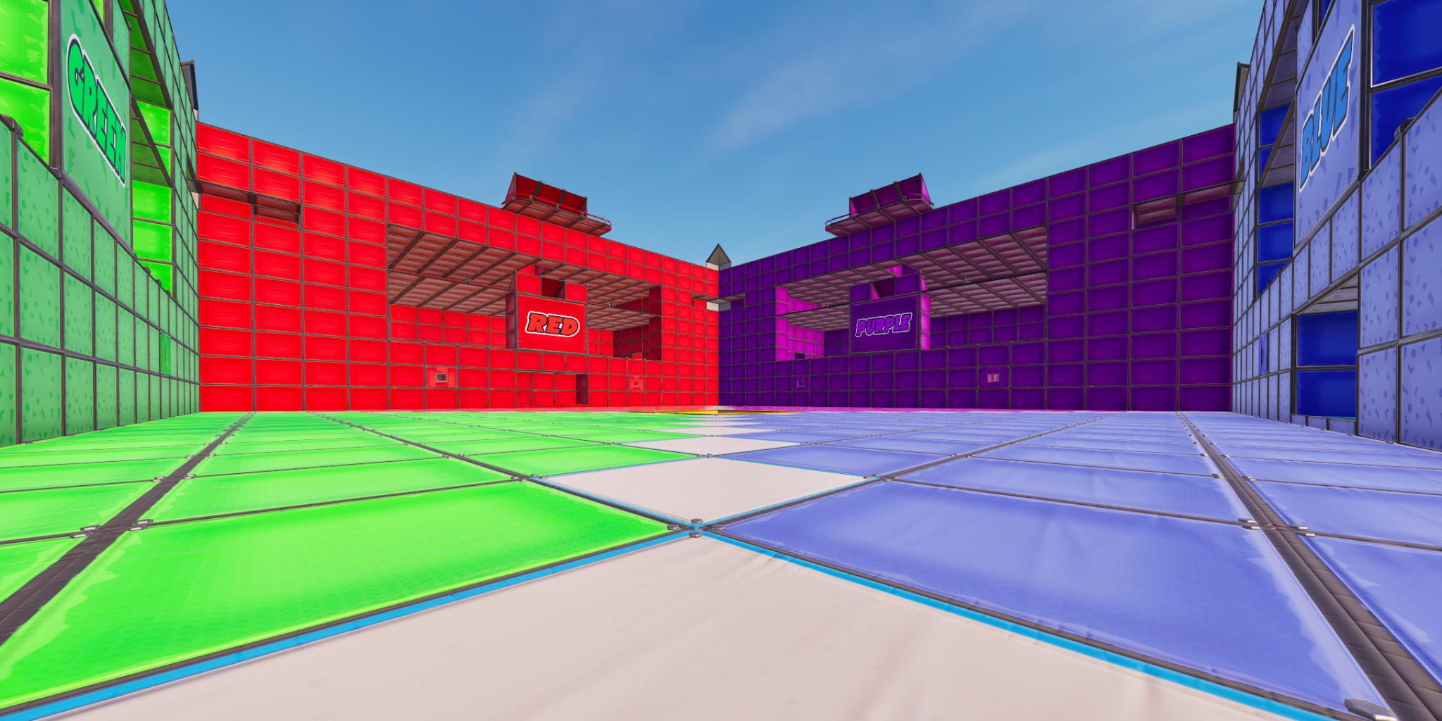 Red Vs Blue Vs Green Vs Purple 🔴🔵 4312-5966-7040 by sled - Fortnite Creative Map Code - Fortnite.GG
