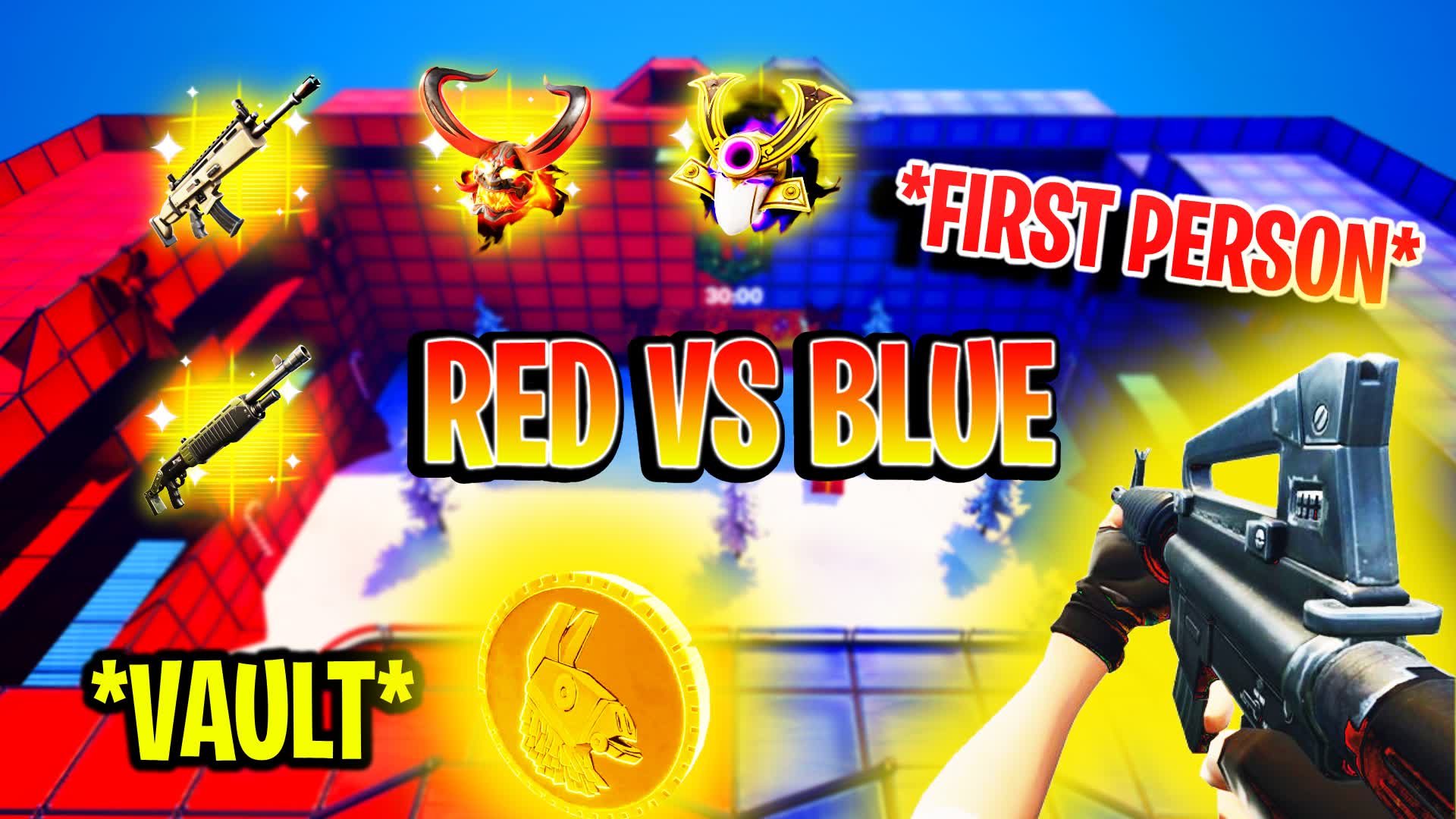 FIRST PERSON RED VS BLUE🔴🔵 9337-3908-4290 by flayy - Fortnite Creative ...