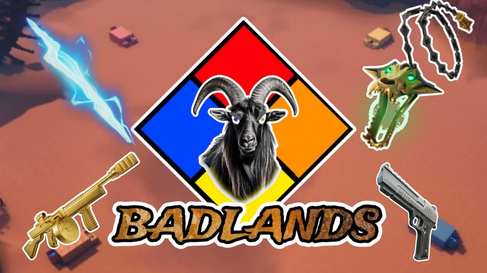 GET GOATED BAD-LANDS ZONE WARS 🐐🌀 5088-4890-4403 by loopbreakerdev - Fortnite Creative Map Code ...