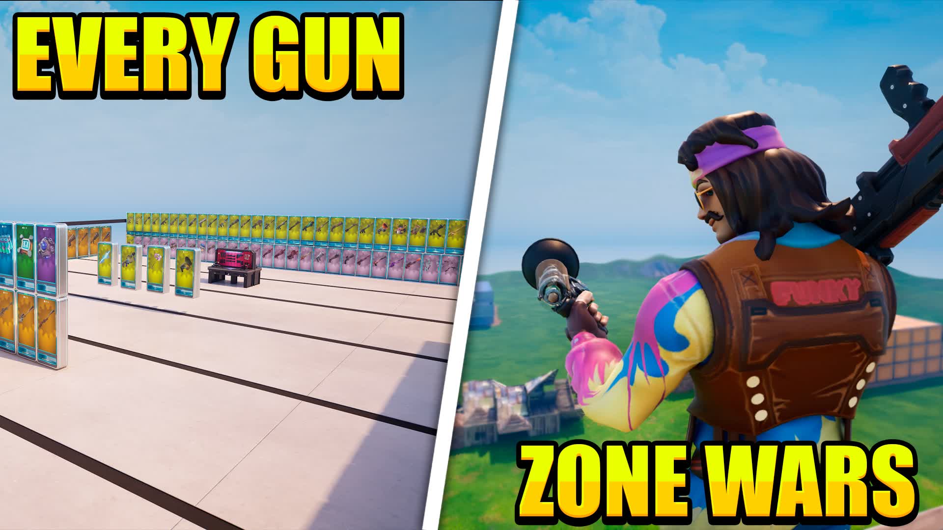 EVERY GUN! • Zone Wars 5055-5441-2675 by srxj - Fortnite