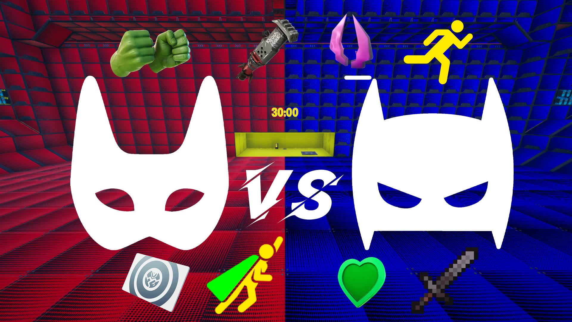 🦸 HEROES RED VS BLUE - 8697-7621-8108 | Fortnite Zone