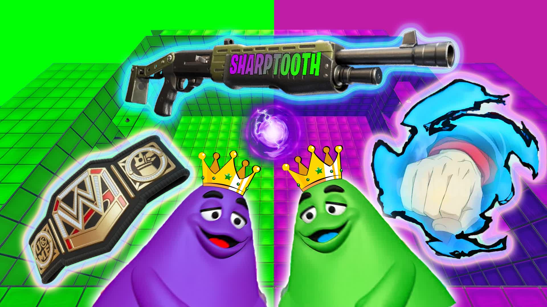 MEGA GREEN VS PURPLE 👑 - 1018-6695-6408 | Fortnite Zone