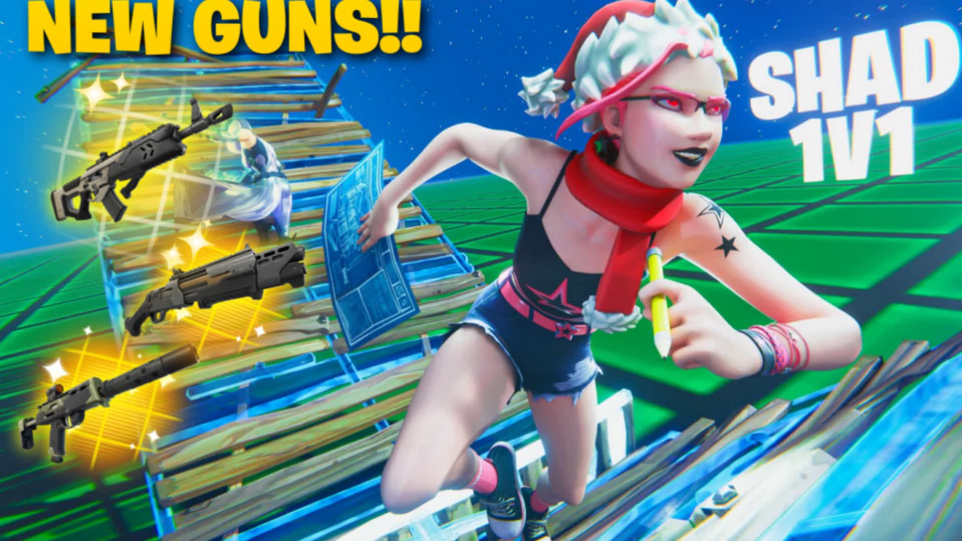 **NEW GUNS** SHAD 1V1 MAP [200 PUMP] 9890-4714-3659 by estyy - Fortnite ...