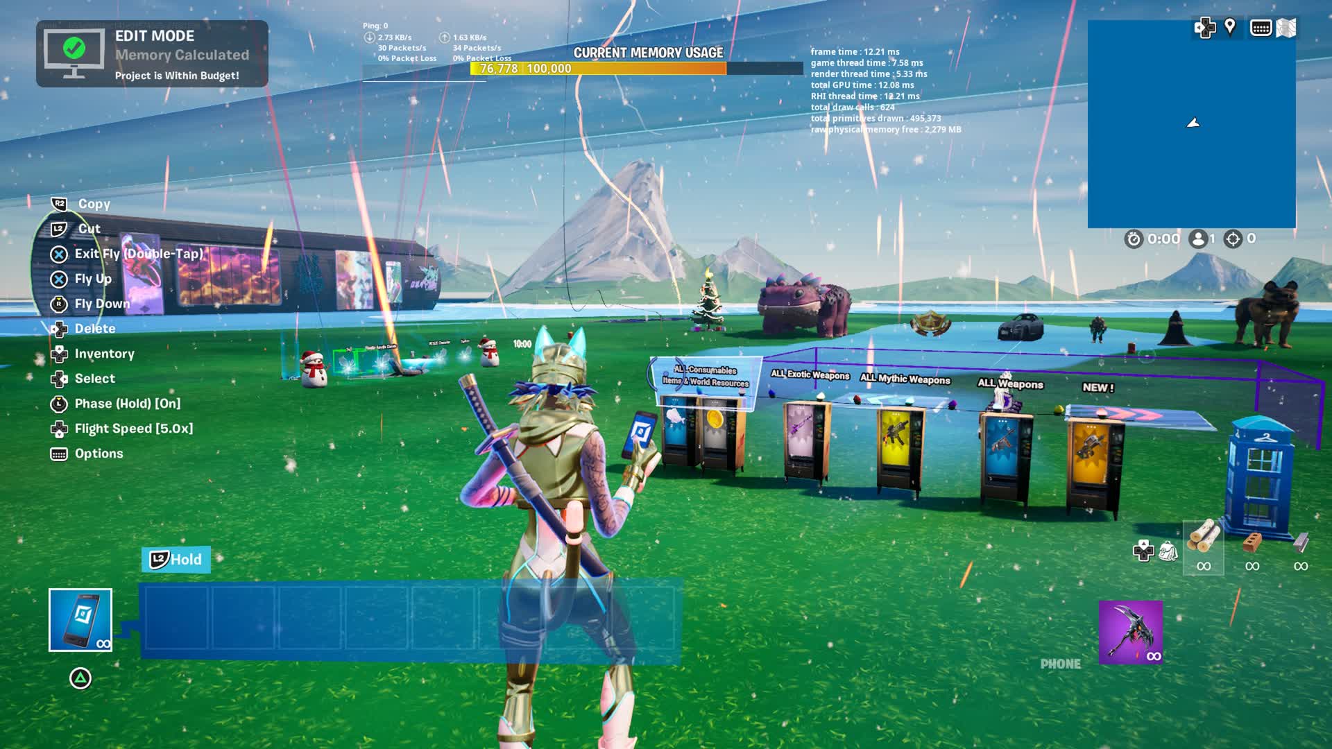 UEFN ALL WEAPONS ITEMS & VEHICLES FFA 5200-1924-0955 by j8hnb - Fortnite Creative Map Code ...