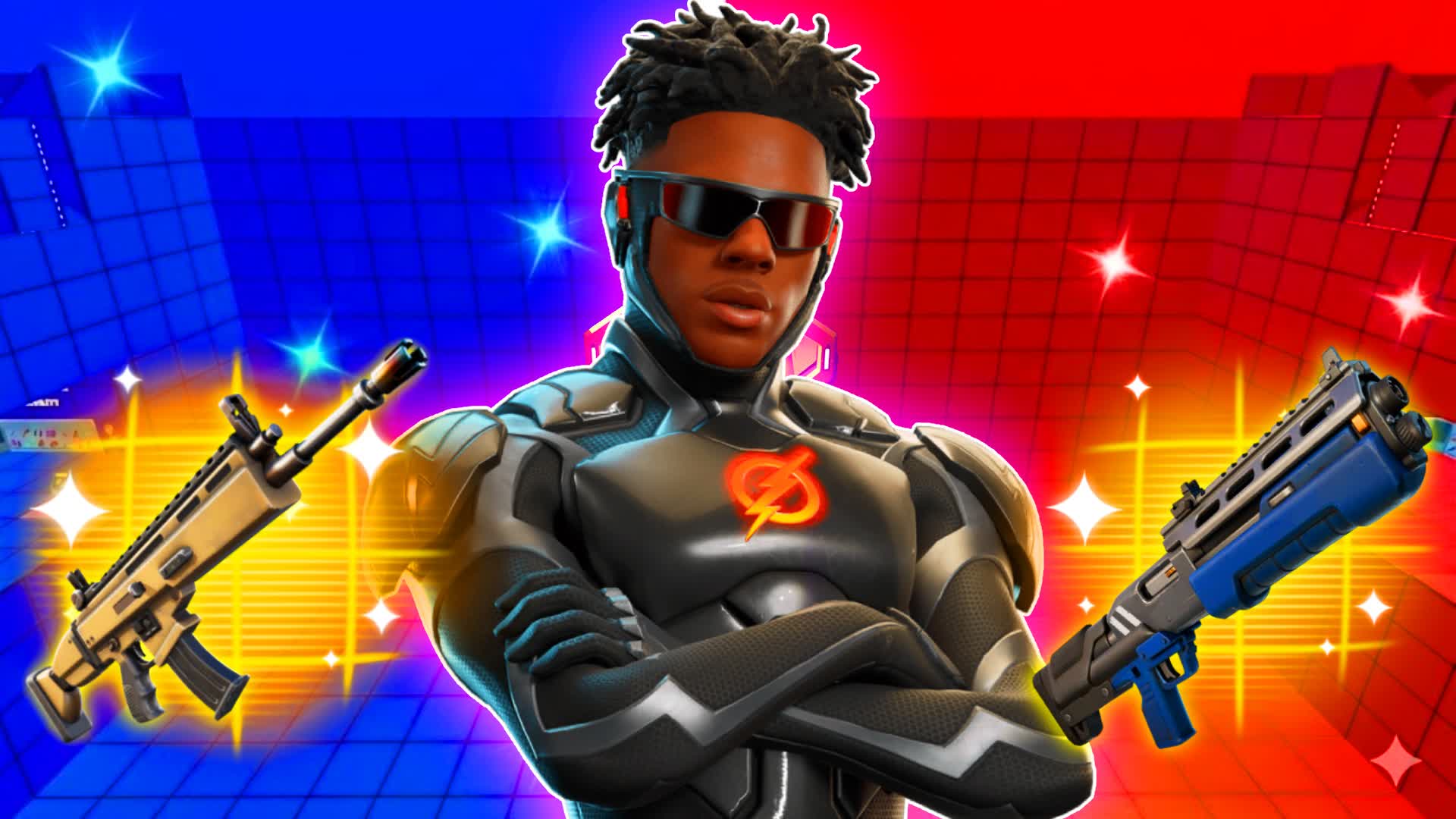 CRAZY RED VS BLUE🔴🔵 LVL! 9233-1252-3954 by ryclocreates - Fortnite ...