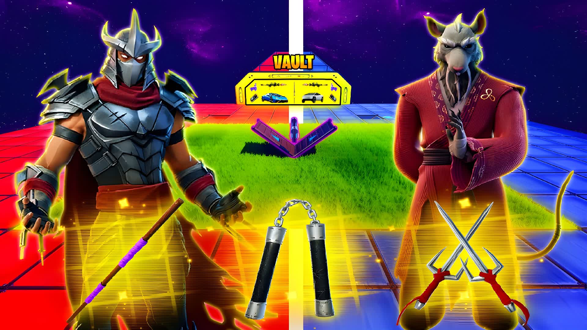 🔴 SHREDDER VS MASTER SPLINTER 🔵 7344-0980-1945 by s2c - Fortnite ...