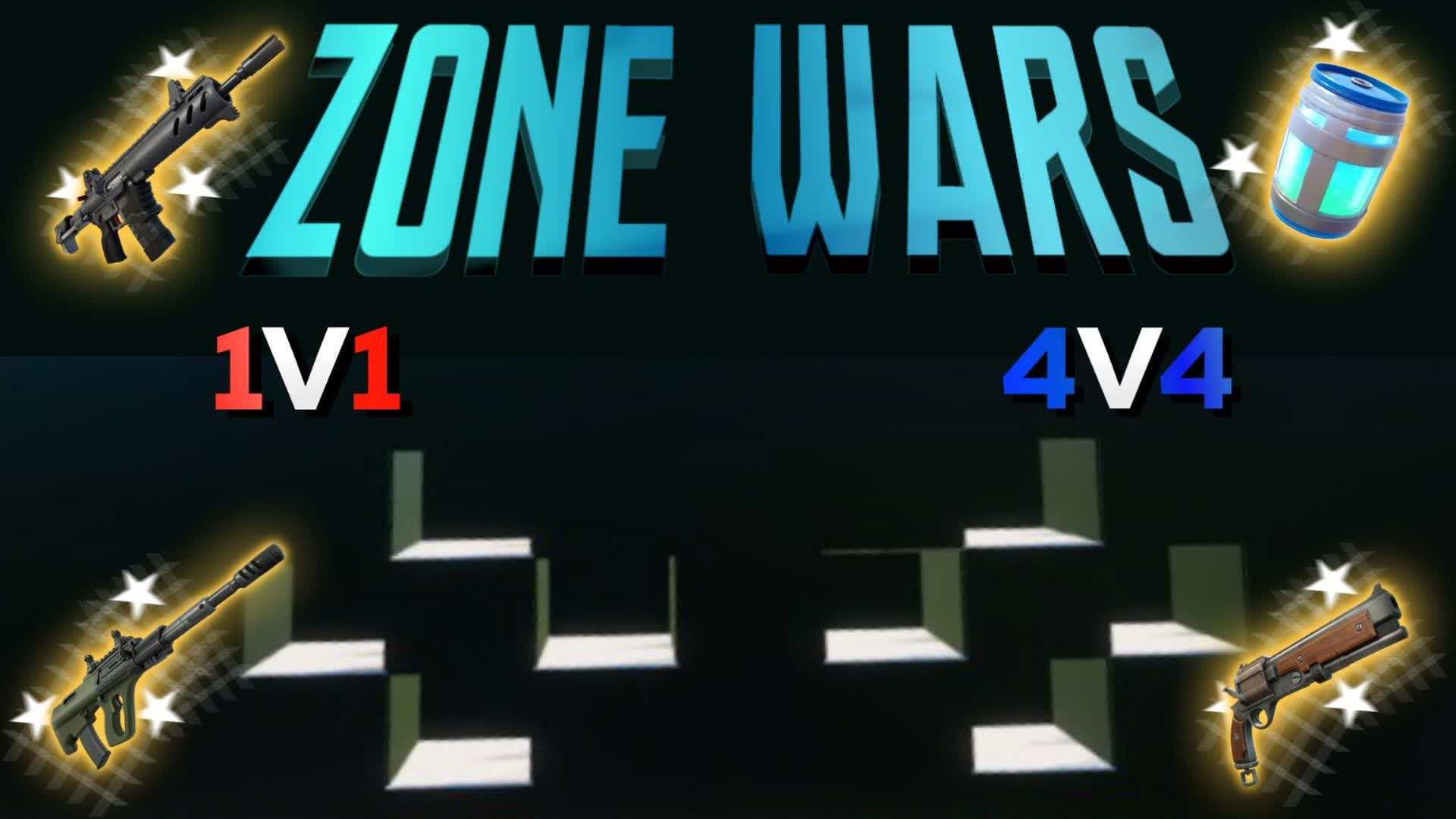 SUPER ZONE WARS (1v1 - 4v4) 0623-3753-4291 by sixx-xm - Fortnite Creative Map Code - Fortnite.GG