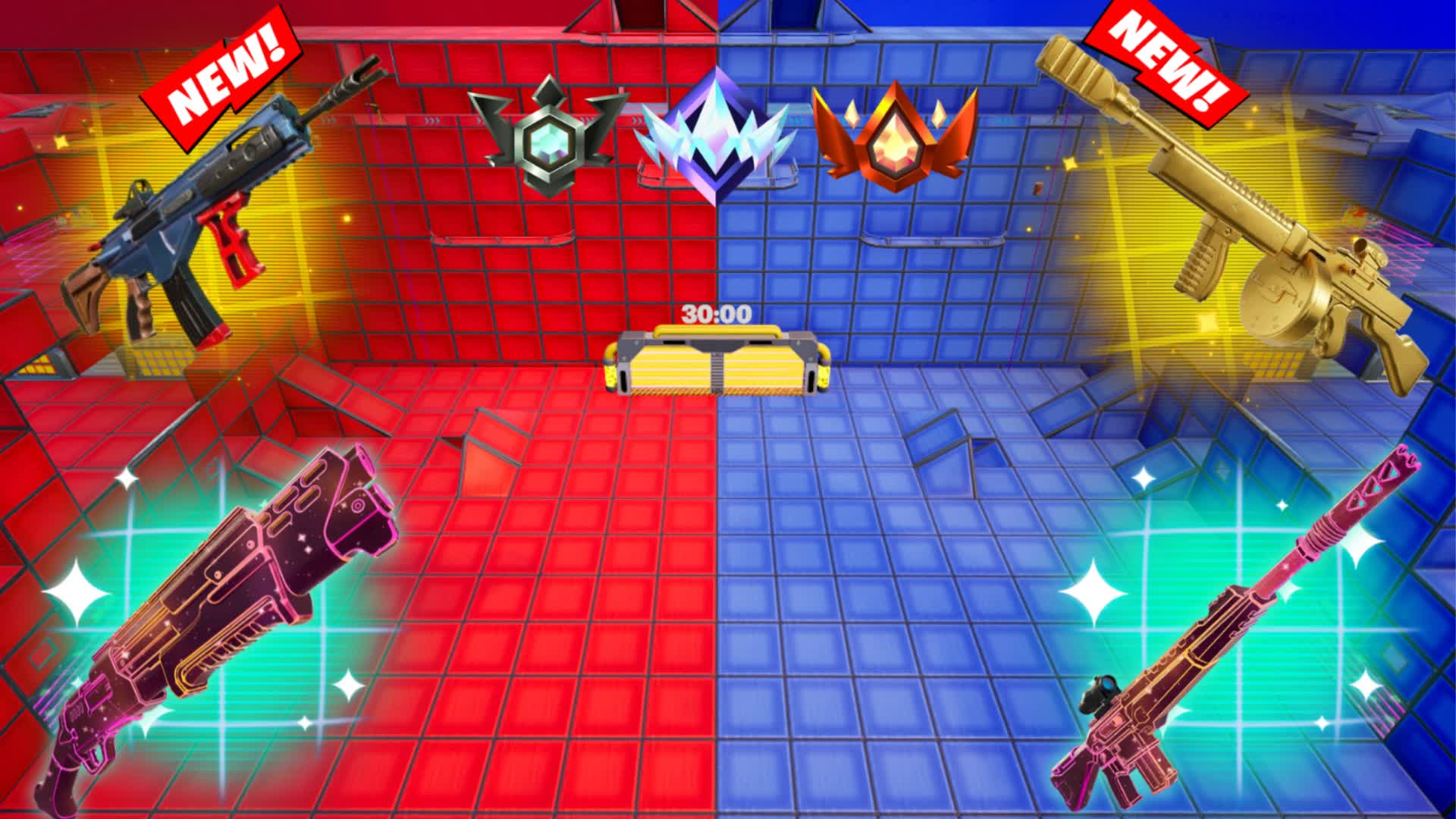 FAST RED VS BLUE 🔴🔵 3220-0937-1070 by laxhub - Fortnite Creative Map ...