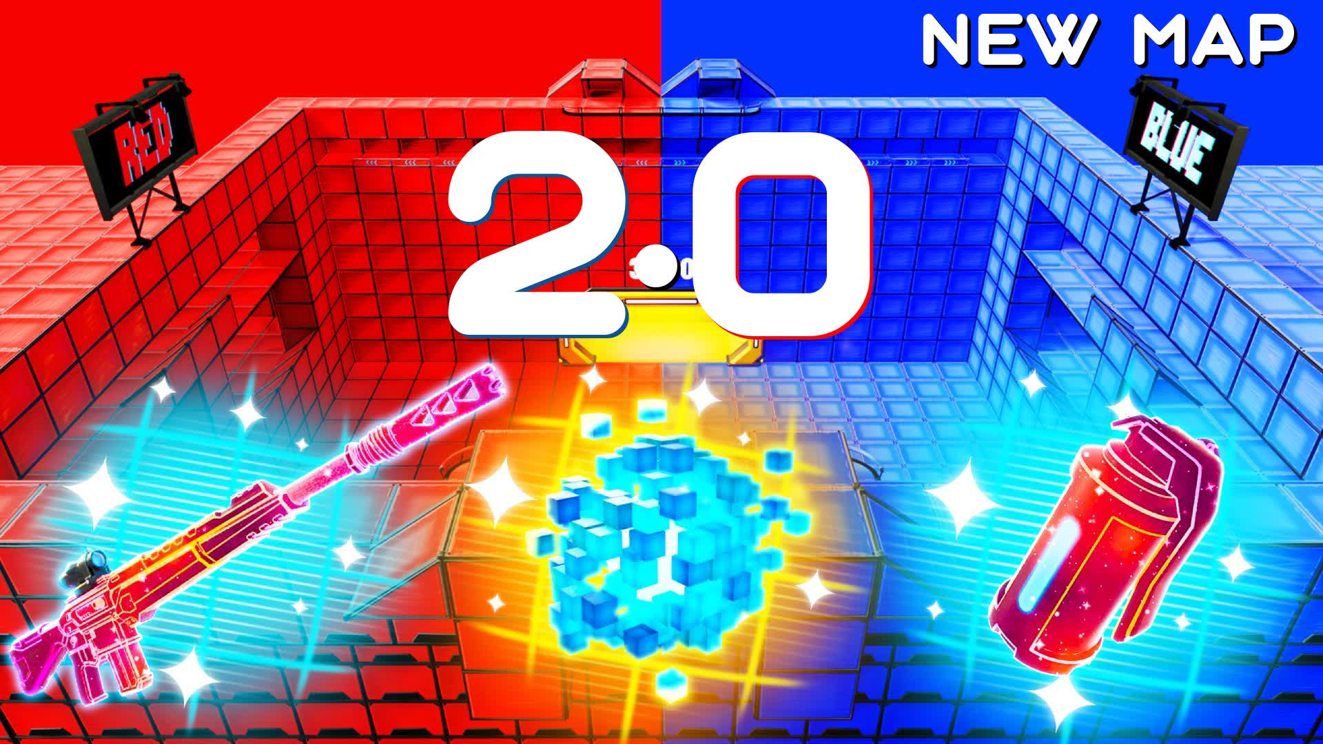 RED VS BLUE 2.0 🔴🔵 5375-7426-4346 by sicknessheavesjr - Fortnite