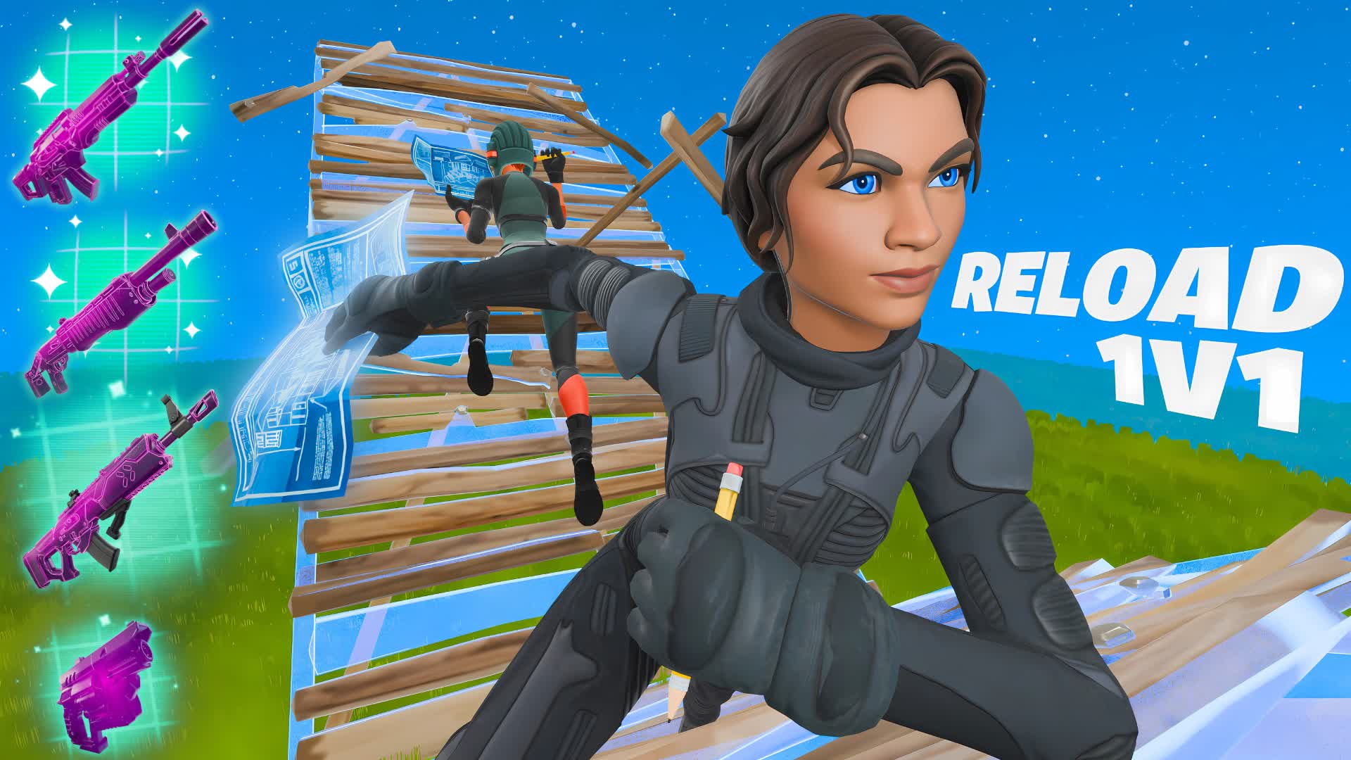 1V1 RELOAD FIGHT! (200 PUMPS) 8924-2262-2835 by 7vs - Fortnite