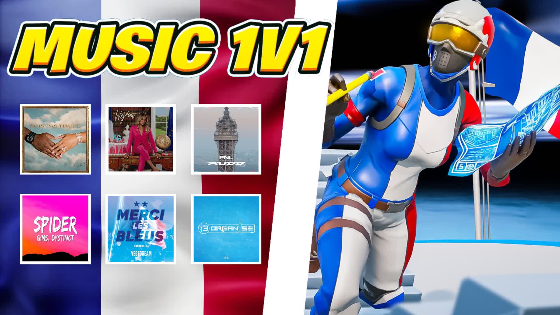 🇫🇷 FRANCE 1v1 BUILD FIGHT MUSIC - 7387-1563-2641 | Fortnite Zone