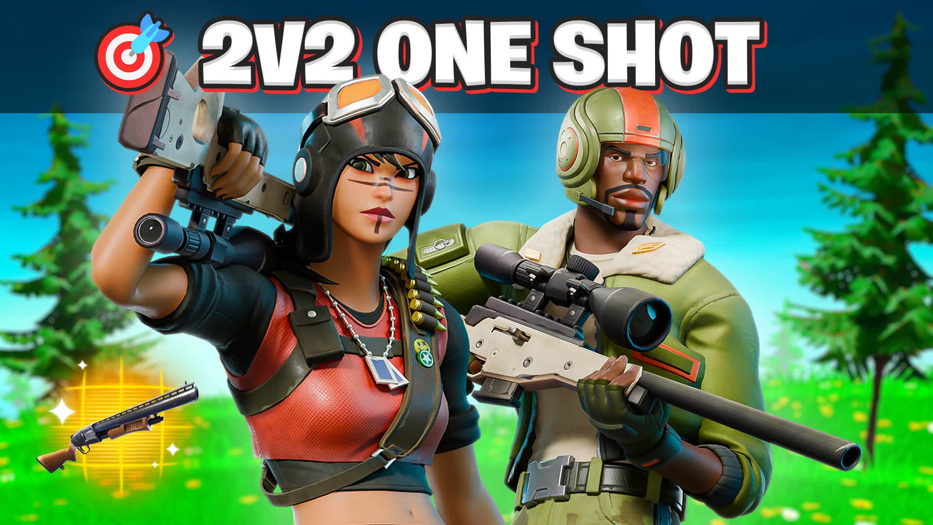 🎯2V2 ONE SHOT 🔫GUN GAME 🚗DRIVE 5937-0832-6875 by rezentlyfn - Fortnite ...