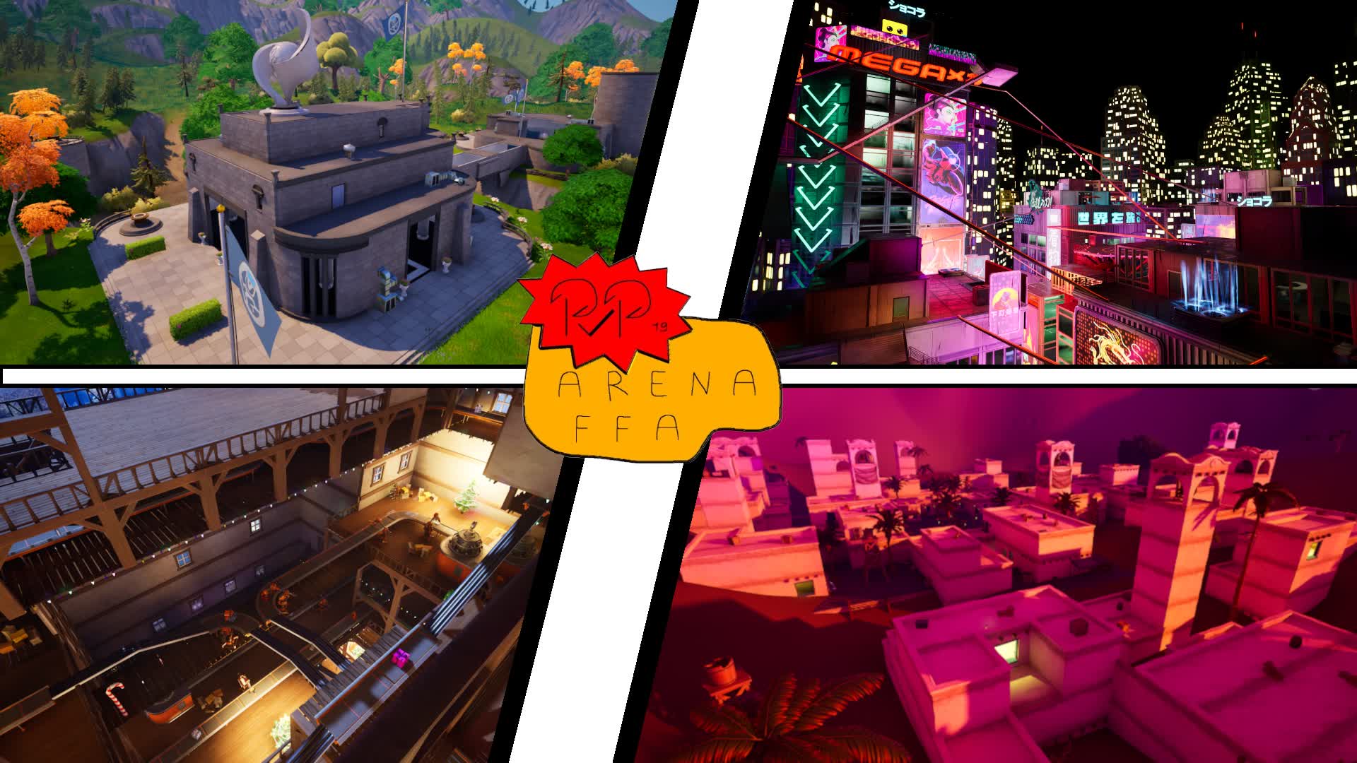 🕹️PvP Arena FFA🔫 2058-1097-7409 by loupv - Fortnite Creative Map Code ...