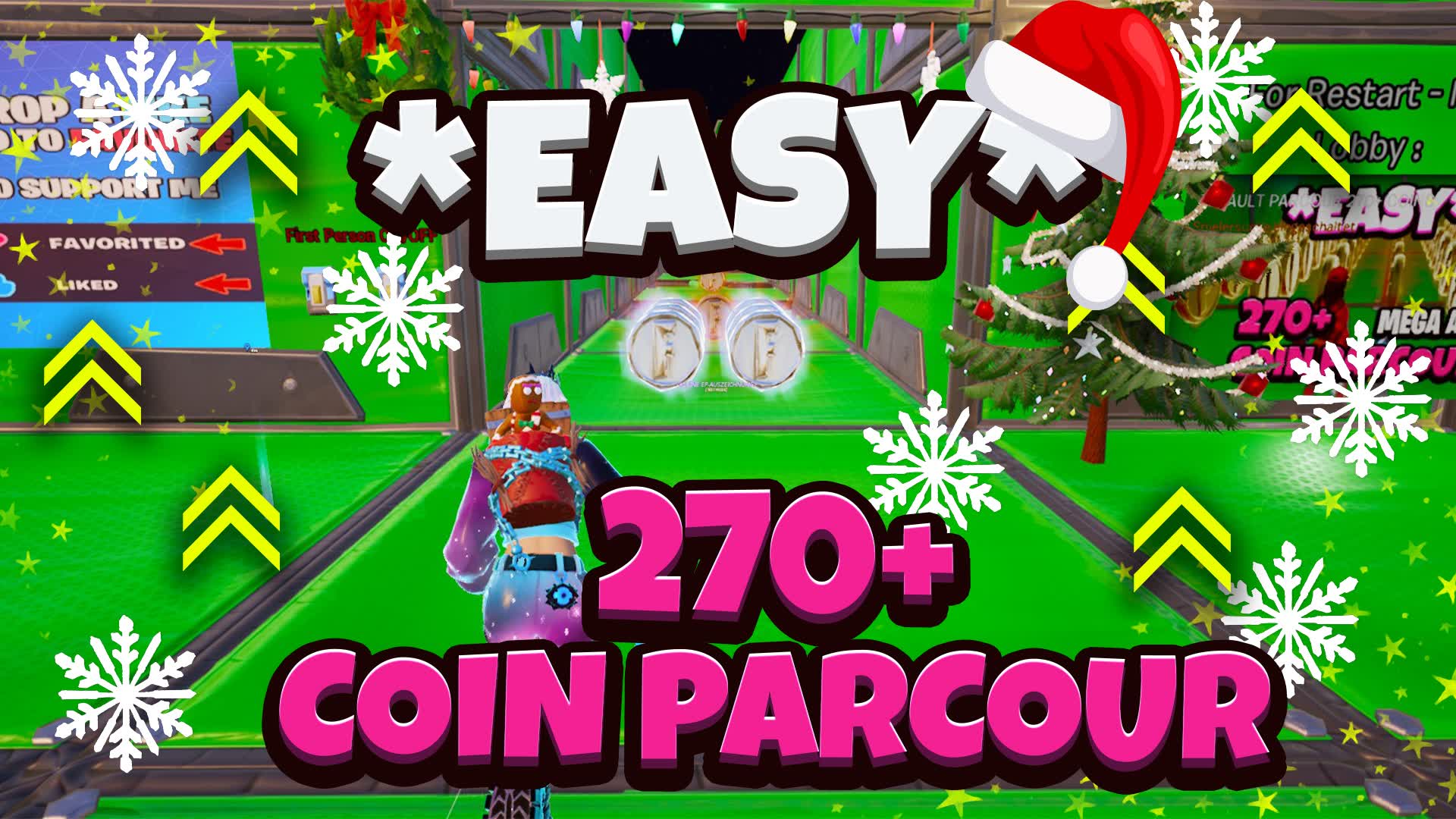 CHRISTMAS PARCOUR 270+ COINS 2504-2207-3814 by icyveinsfn - Fortnite ...