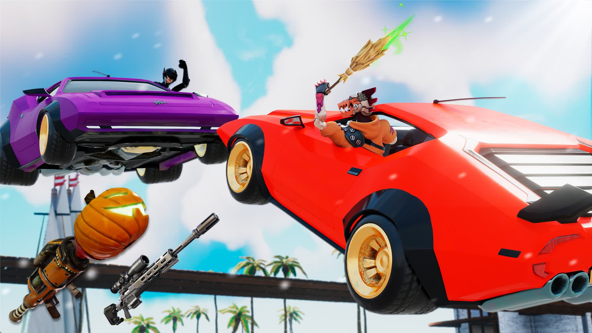 HALLOWEEN ROCKETS VS CARS 🎃 1564-5674-1195 by alexmaxfp - Fortnite ...