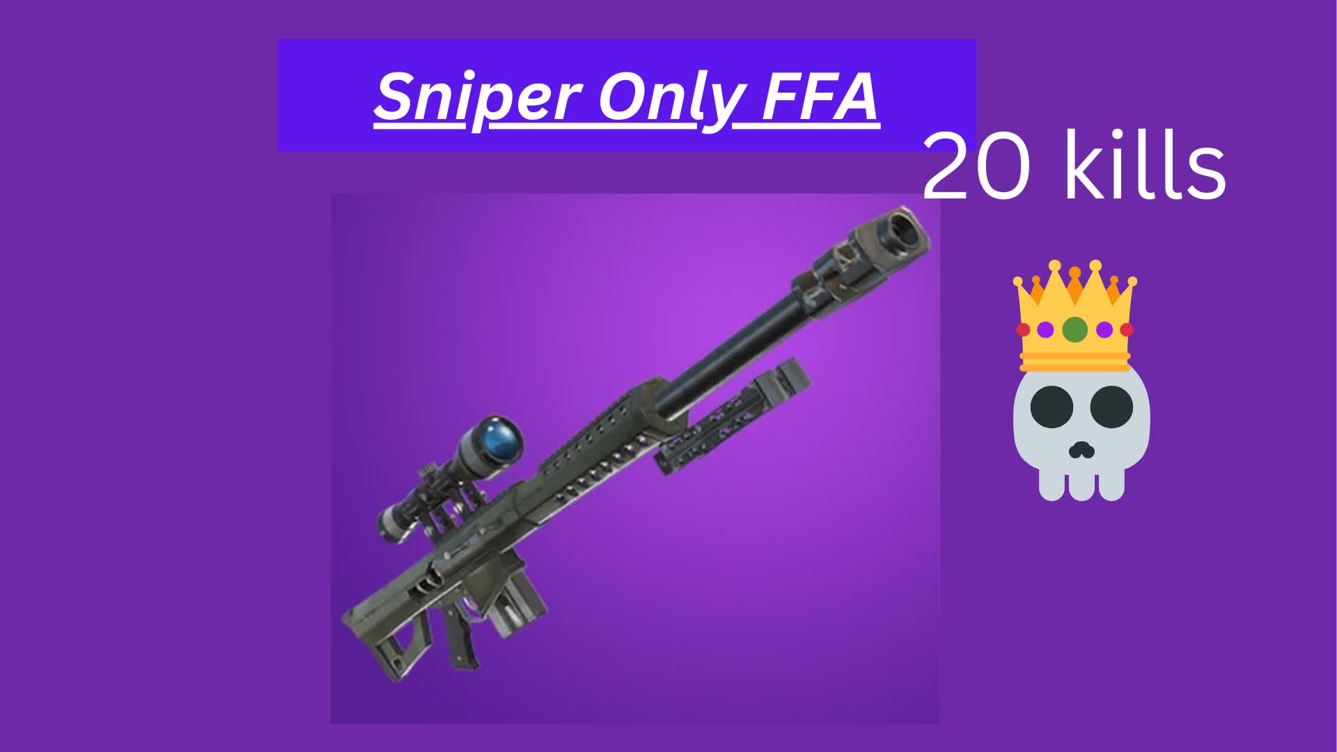 Sniper Only FFA 7080-6625-8120 by skibidy - Fortnite Creative Map Code ...