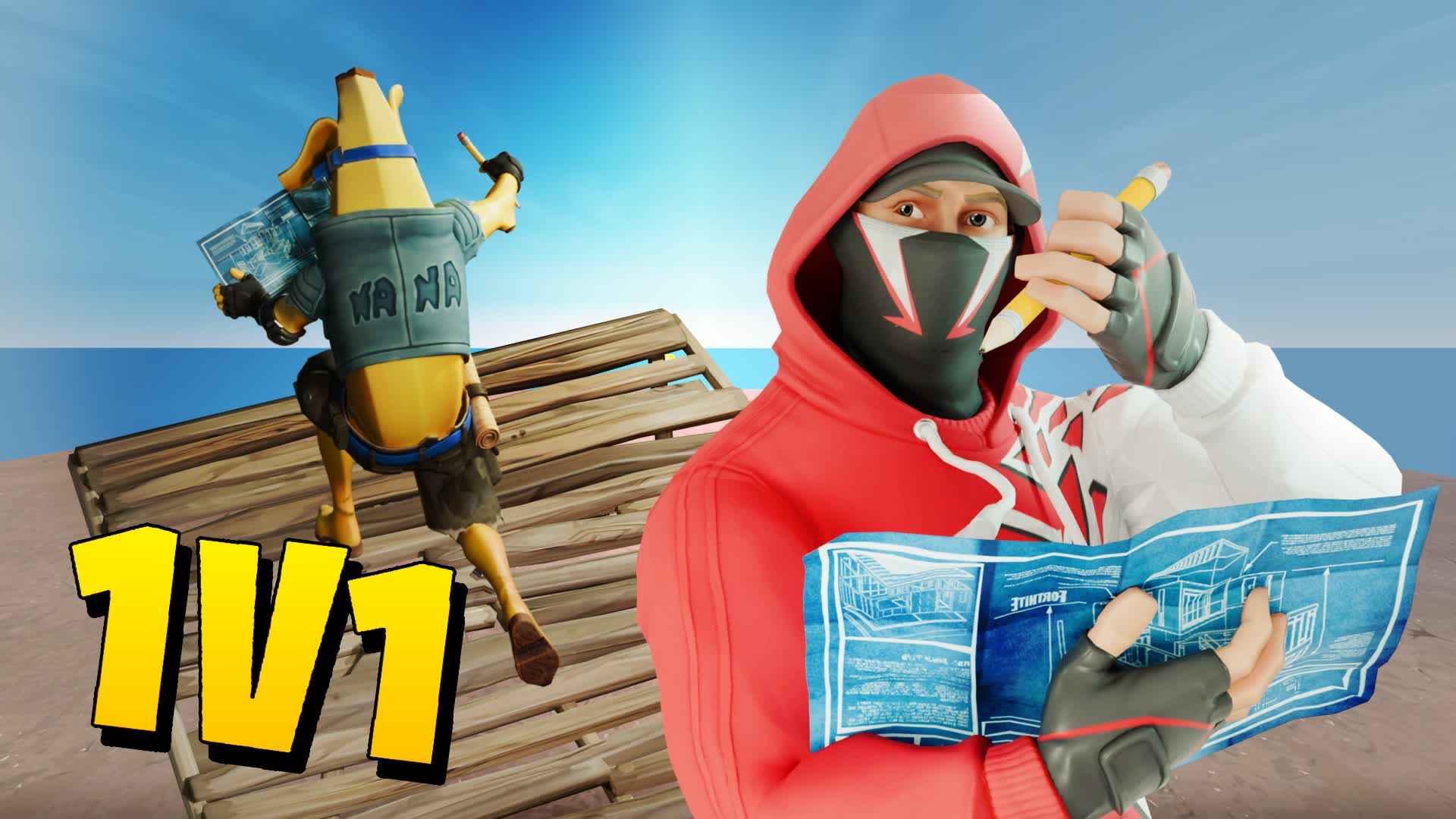 LOW GRAPHICS 1V1 🎯 - نافسني بالبناء 4628-4315-5714 من ابتكار zilk ...