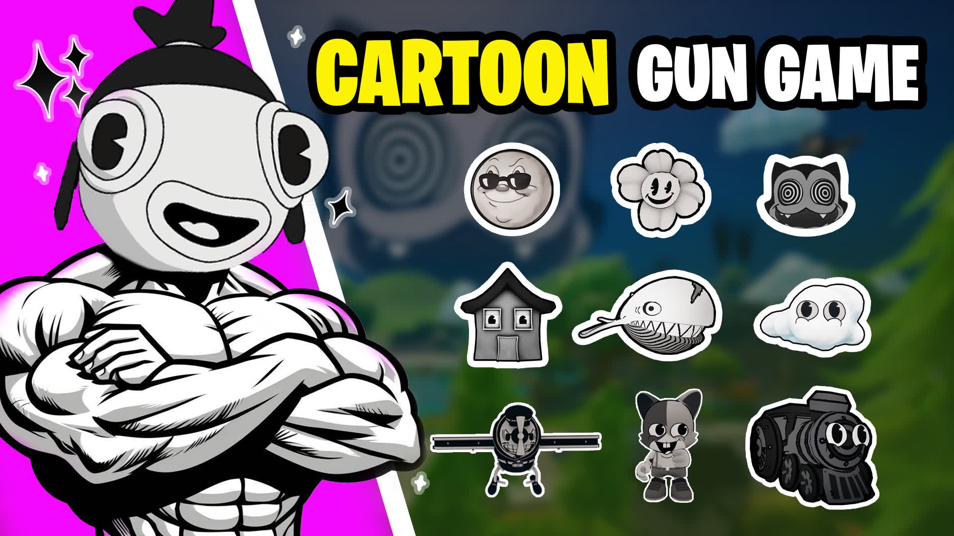 CARTOON GUN GAME 💥 0644-3905-8224 by pixelhunters - Fortnite Creative ...
