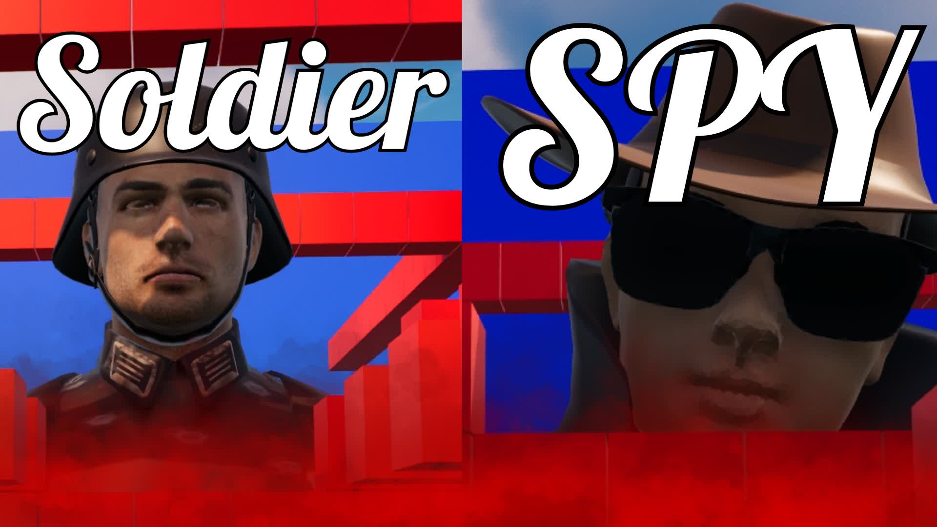 Blue Soldier V Red SPY 8740-9343-8587 by nulverse - Fortnite Creative ...