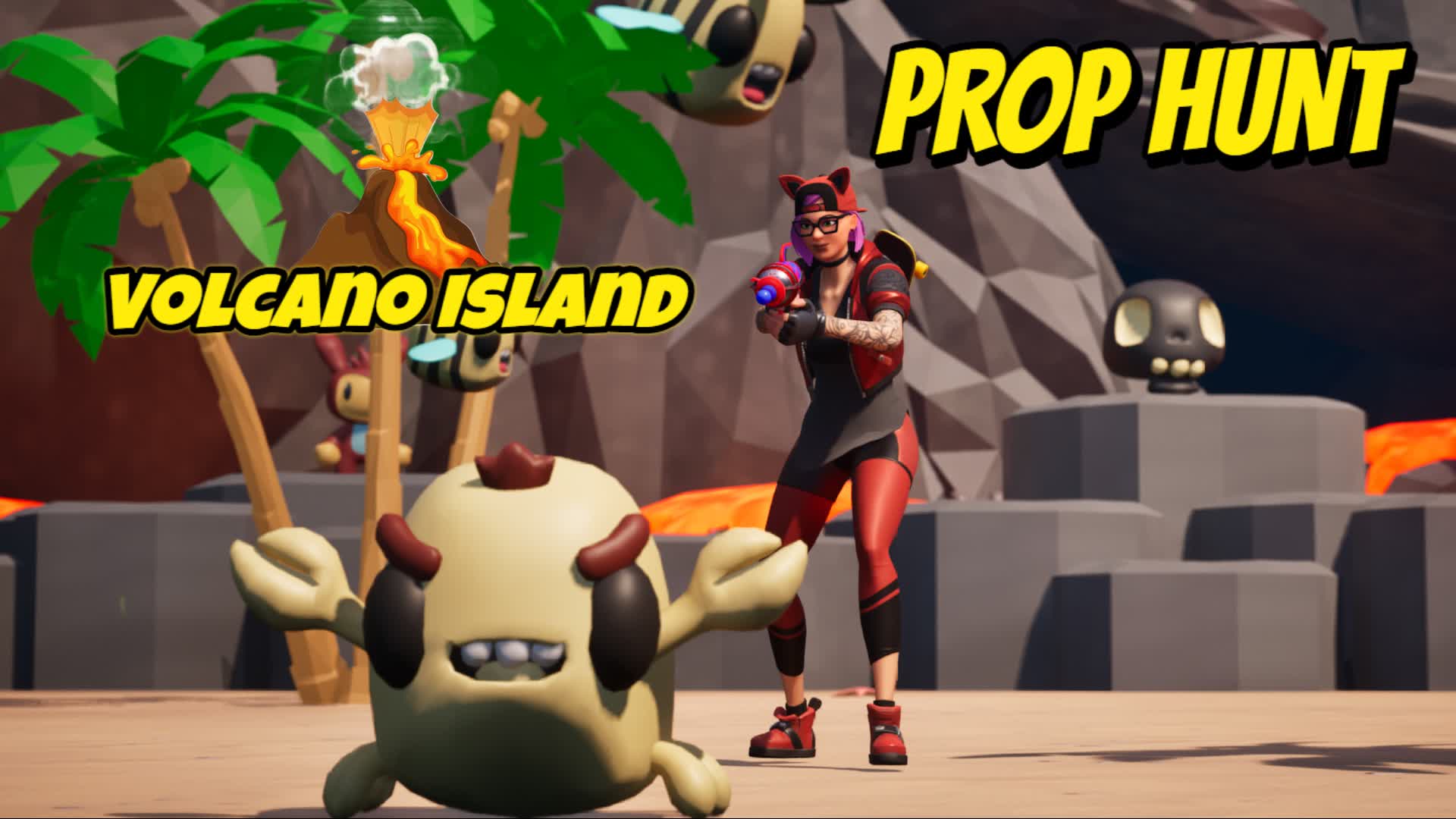 🌋Volcano Island-Prop Hunt🌴 6788-1361-3607 by velasco - Fortnite ...