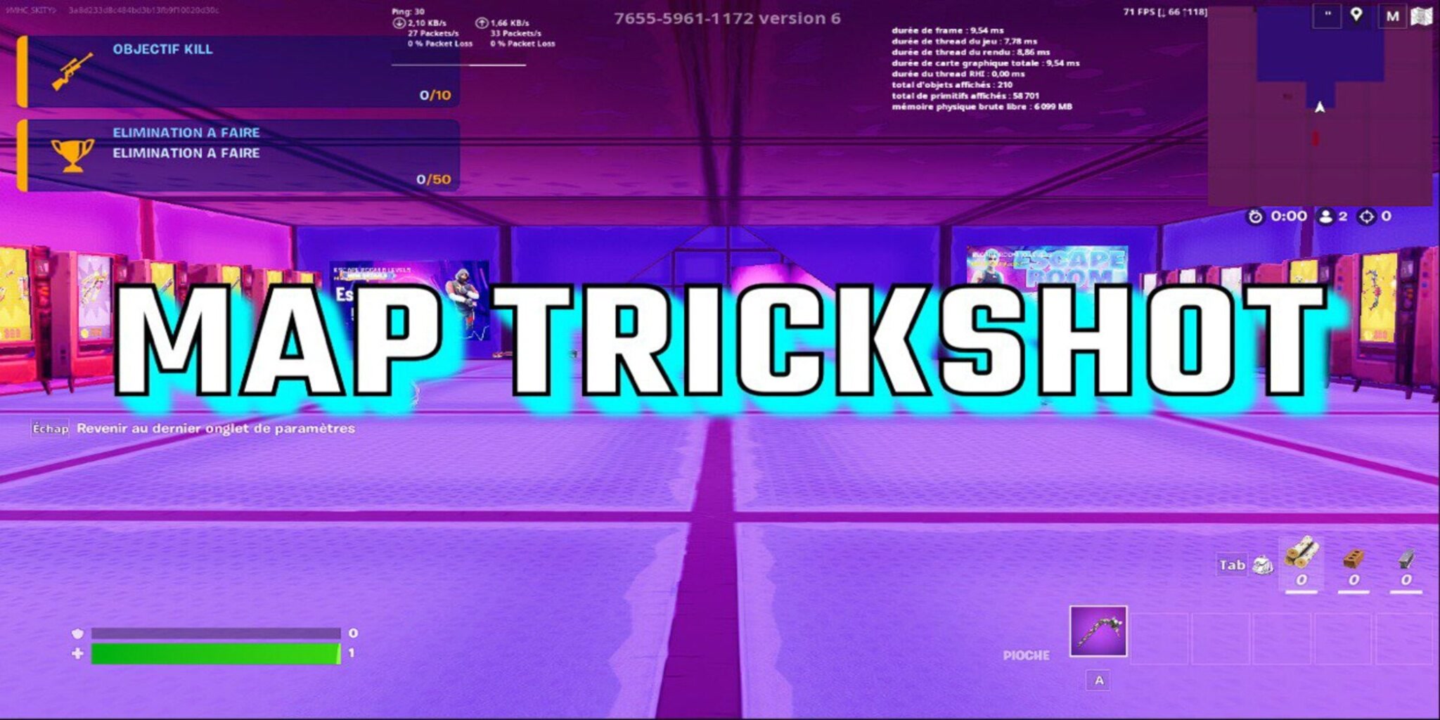 MAP TRICKSHOT 7655-5961-1172 by mhc_skity - Fortnite Creative Map Code - Fortnite.GG